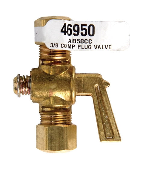 JMF Company 3/8 in. 3/8 in. Brass Plug Valve - Walmart.com