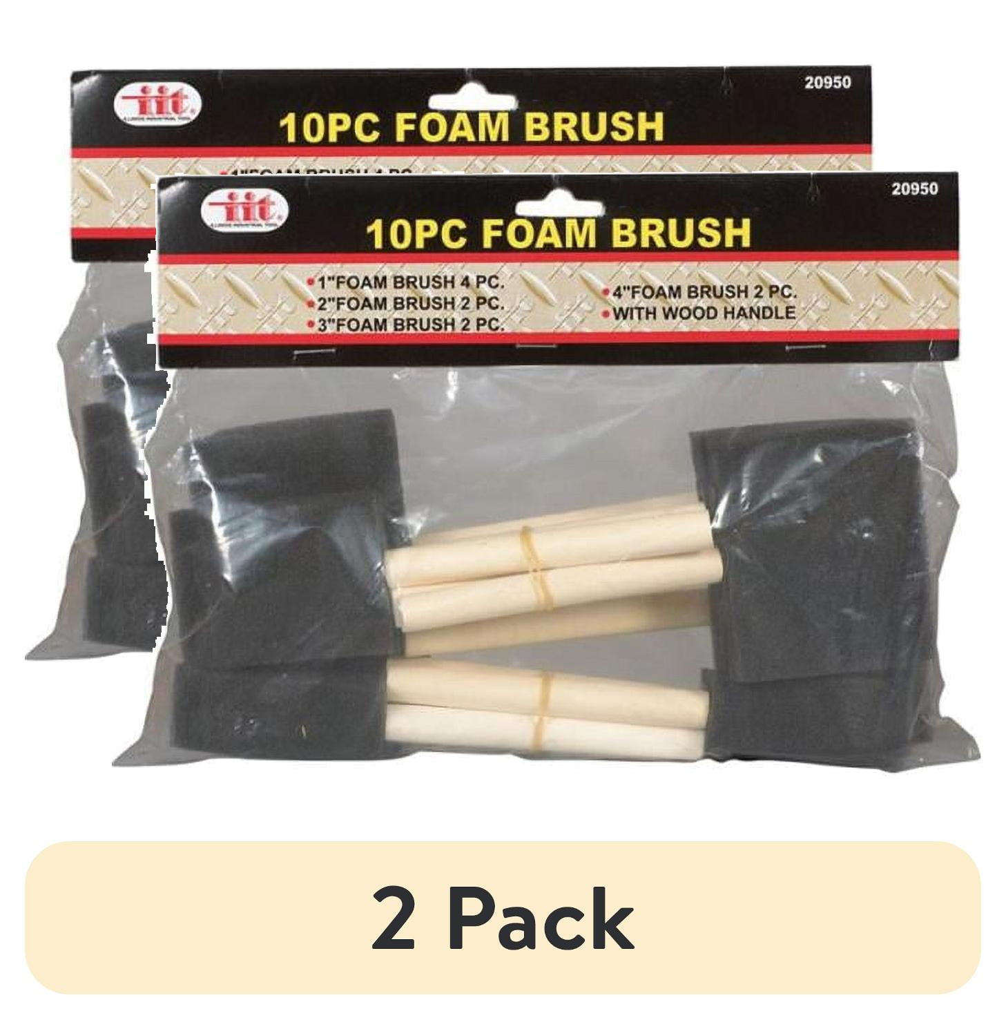 (2 pack) JMK-IIT 10-Pc. Foam Brush Set, Model# 20950 - Walmart.com