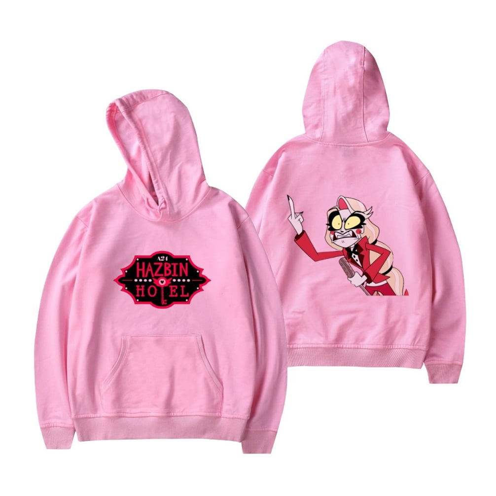 JMKEY Hazbin Hotel Merch Hoodie Sweatshirt Helluva Boss Casual Men ...