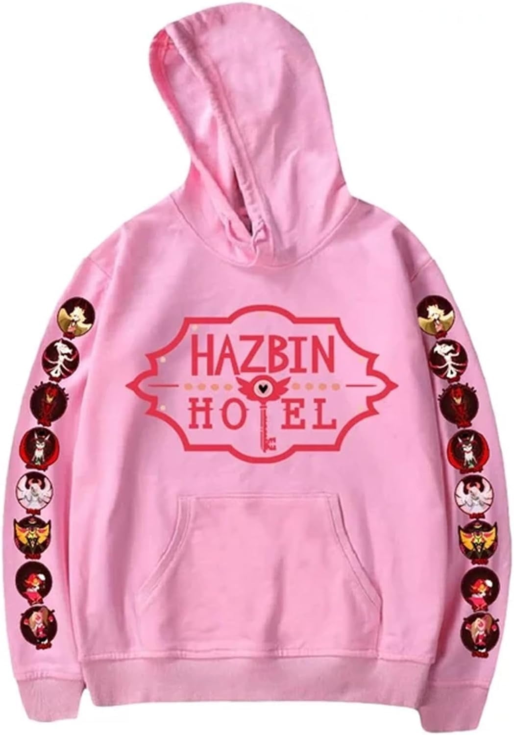 JMKEY Unisex Hazbin Hotel Merch Hoodie Sweatshirt Helluva Boss Print ...