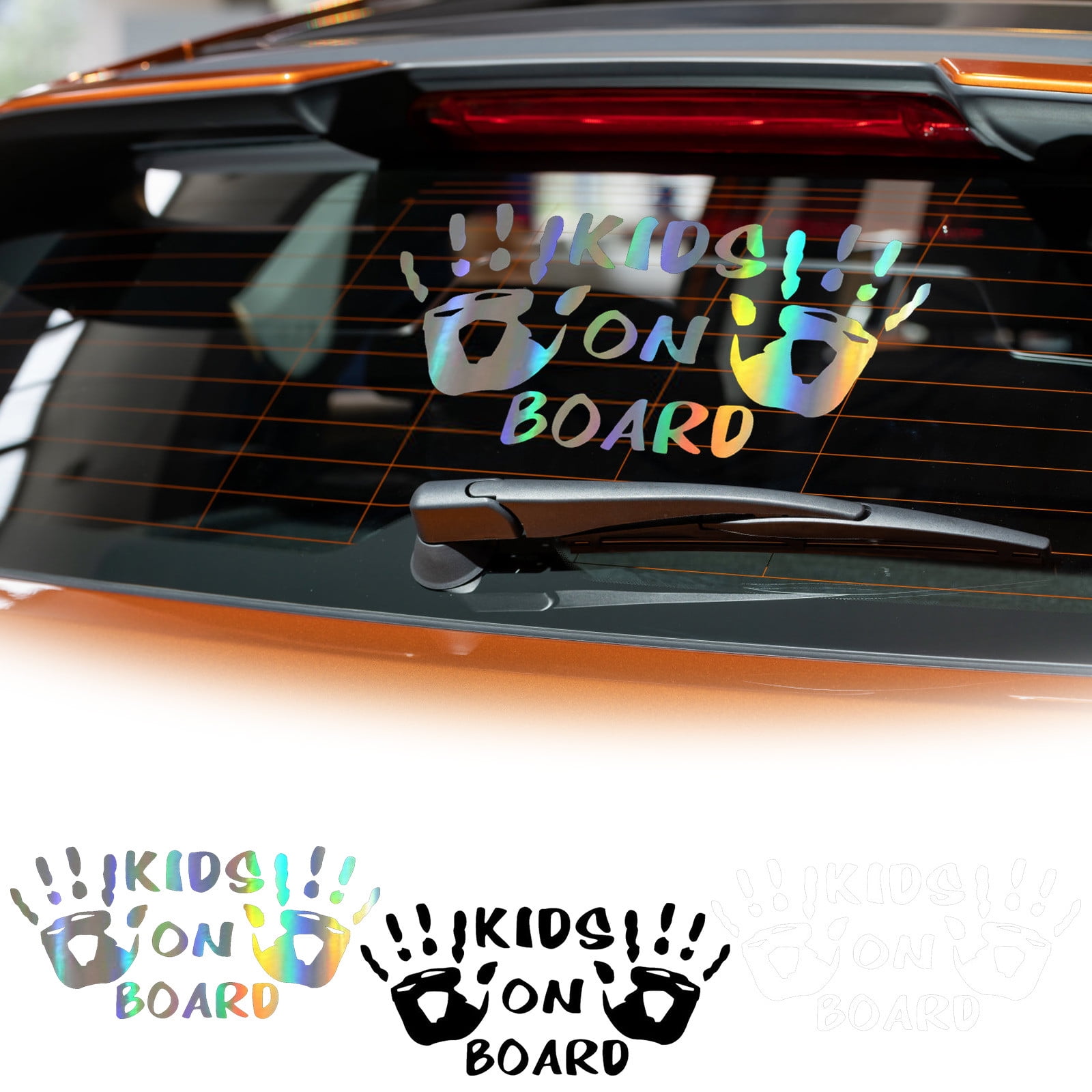 JMKQLZ Car Reflective Stickers, Waterproof Safety Warning Sign ...