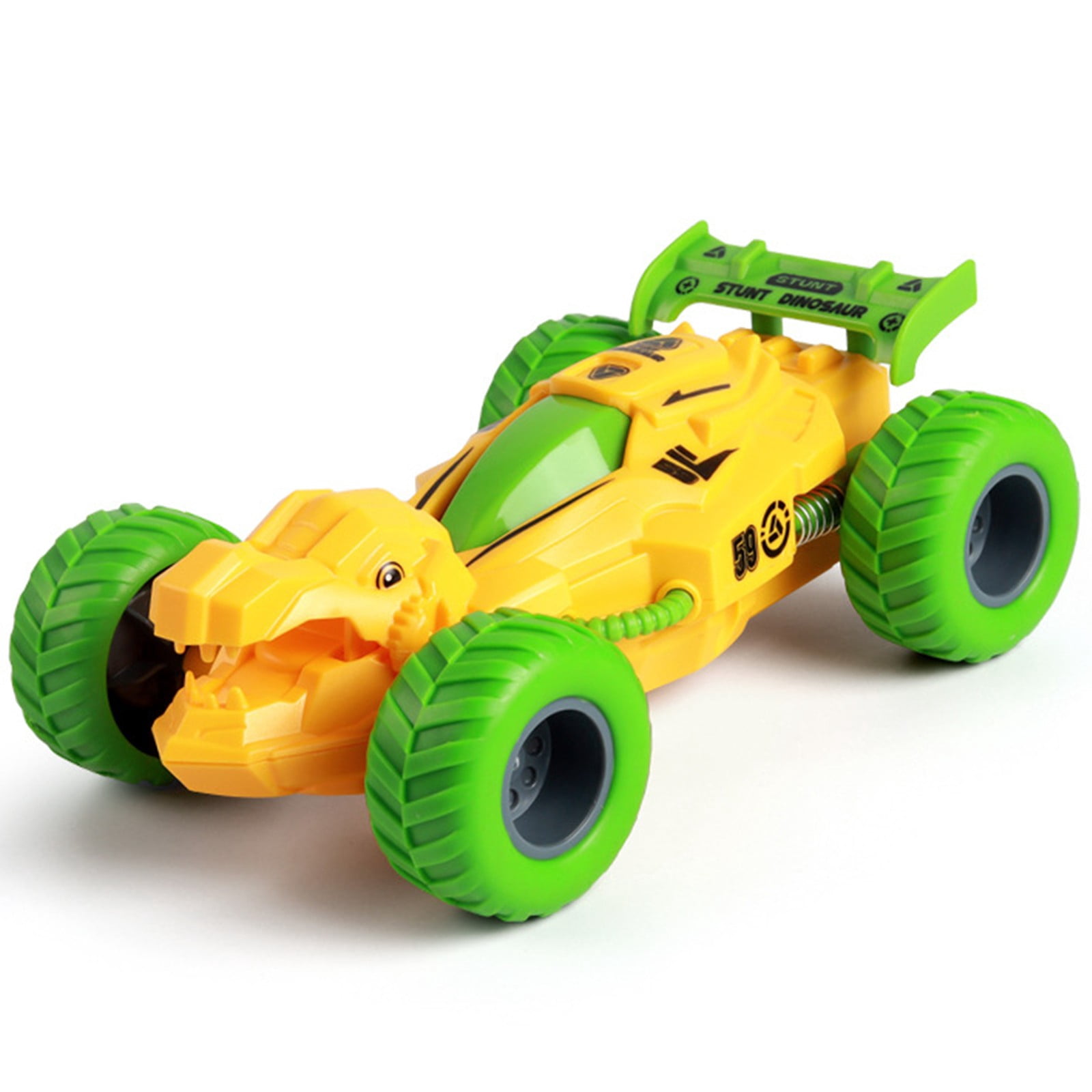 JMKQLZ Dinosaur Car Toy for Kids, Inertial Power Truck Toys for Boys ...
