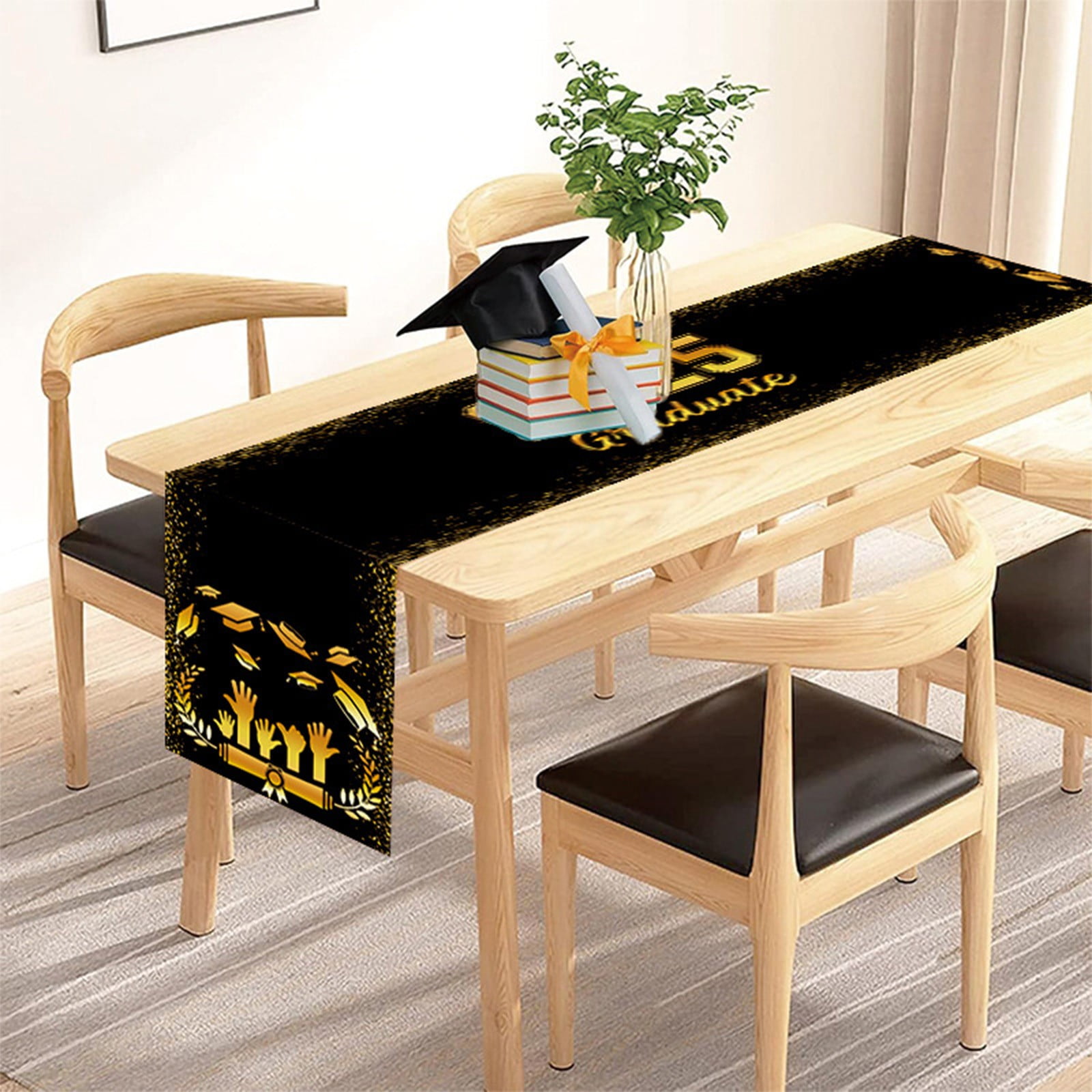 JMKQLZ Graduation Table Runner Congrats Grad Class of 2025 Celebration ...