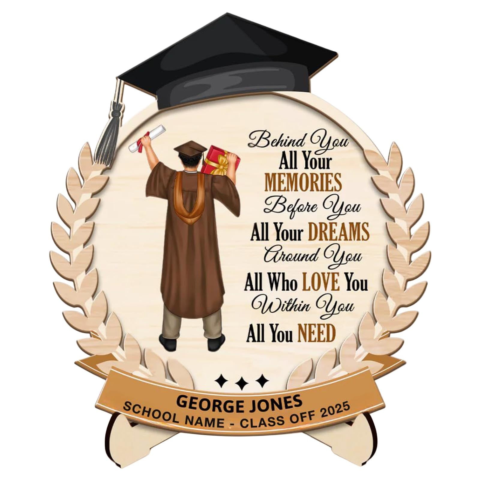 JMKQLZ Graduation Wooden Signs Class of 2025 Table Toppers ...