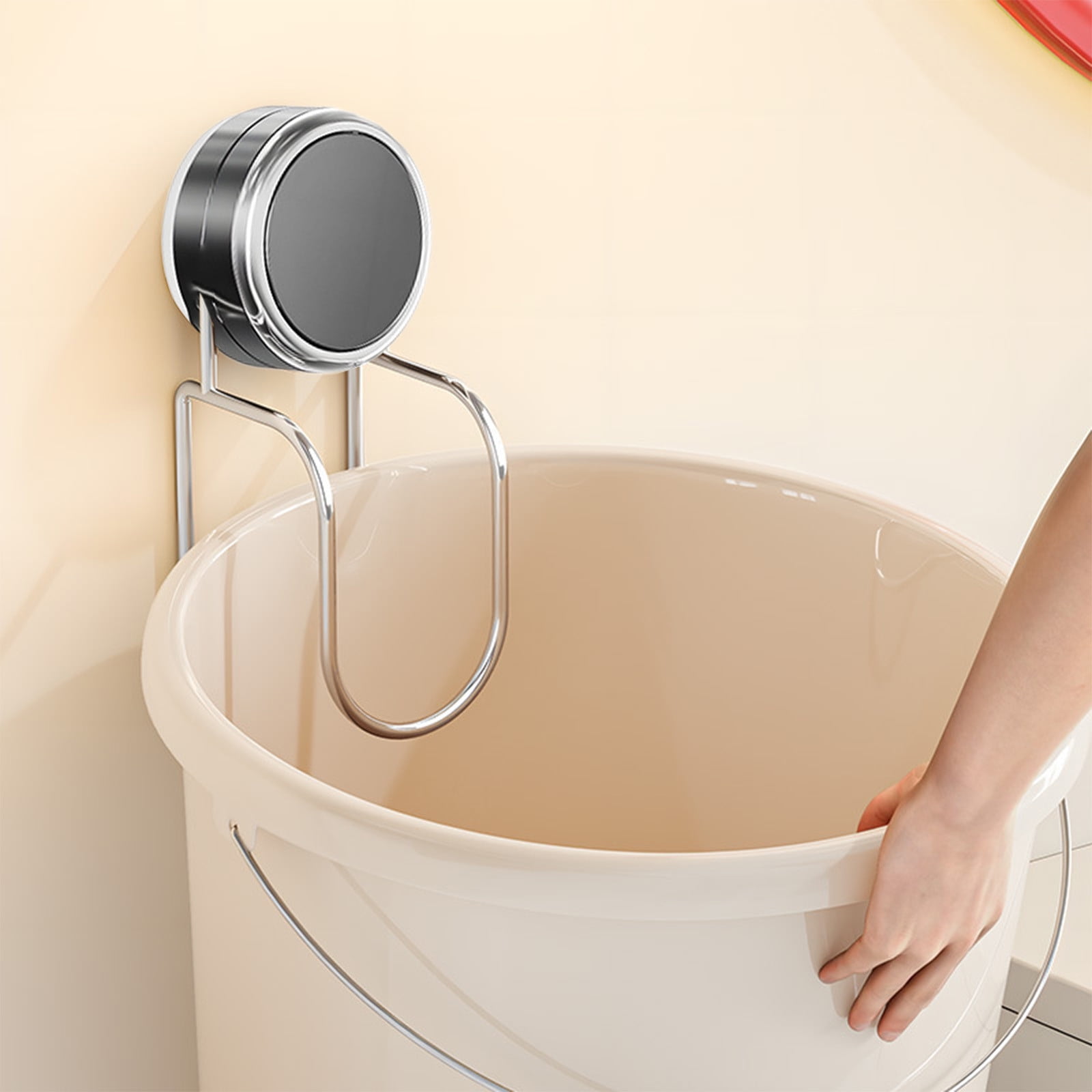 Heavy Duty Rotatable Suction Cup Bucket Hooks for Bathroom and Kitchen ...