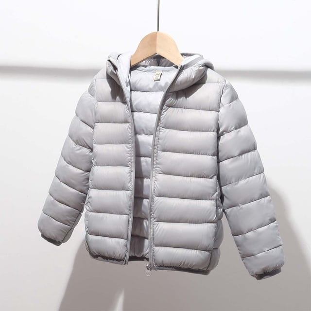 JMKQLZ Kids Lightweight Puffer Jacket Packable Bubble Coat Down Coats ...