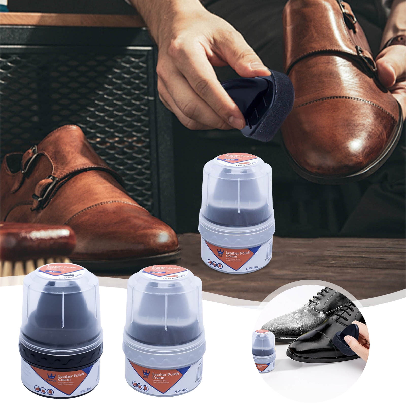 JMKQLZ Leather Repair Cream Liquid Shoe Polish, Shoe Care Shoe Cream ...