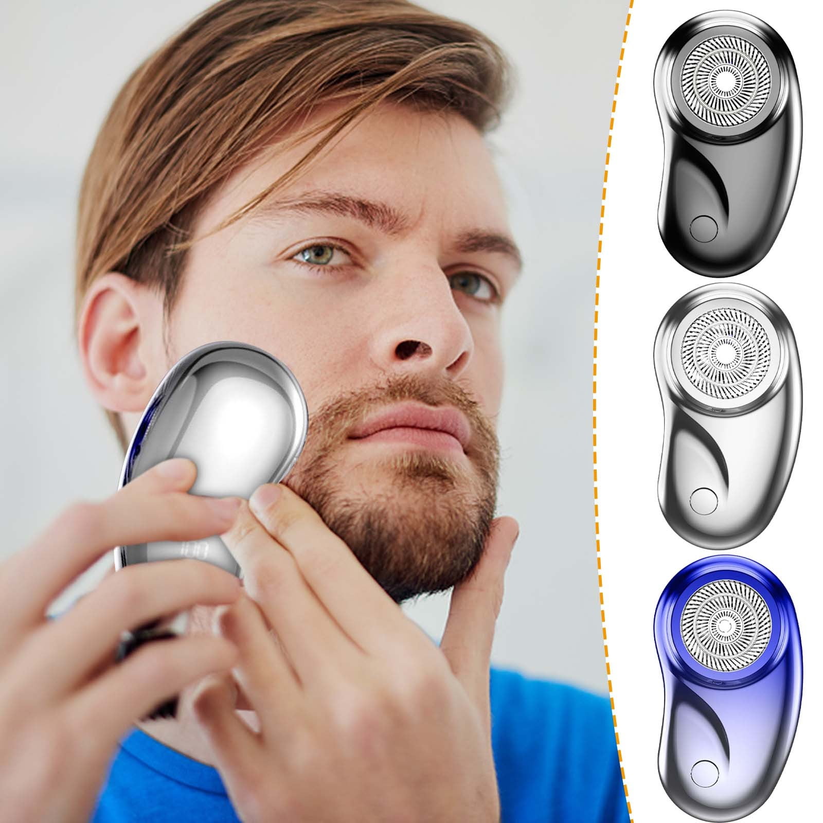 JMKQLZ Mini Shaver Portable Electric Shaver, Rechargeable Pocket Size ...