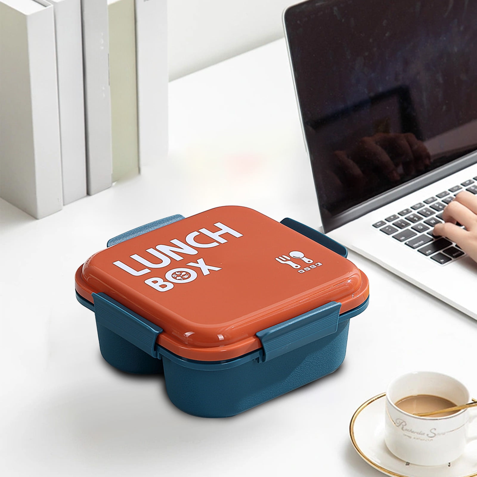 Multi-Compartment Sealed Lunch Container with Dividers - Microwave Safe ...