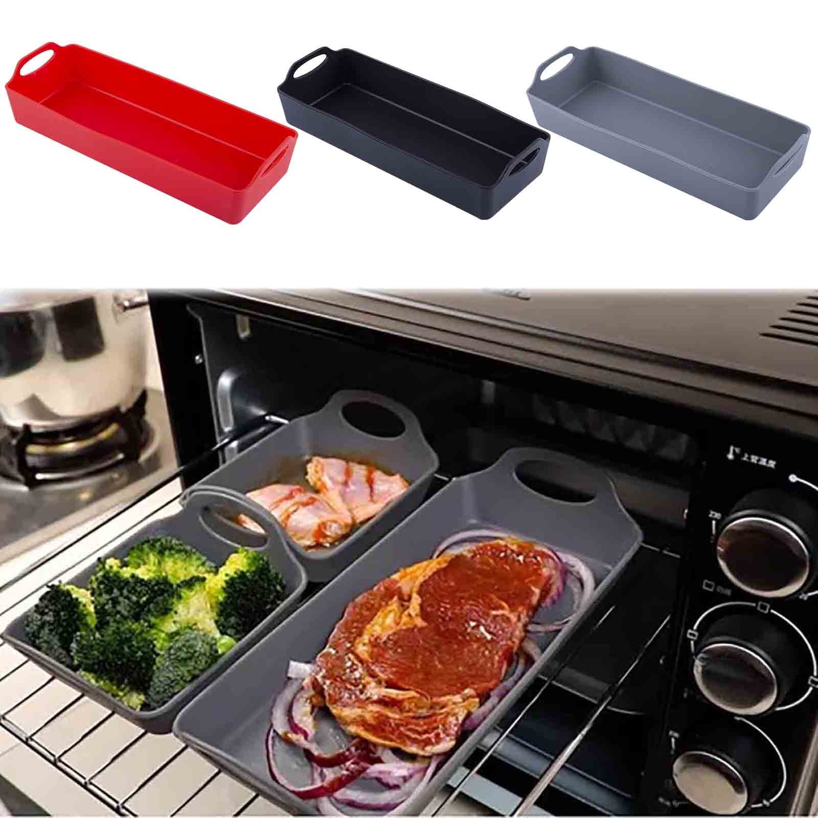JMKQLZ Nonstick BBQ Silicone Sheet Pan, Premium Baking Pan Dividers Non ...