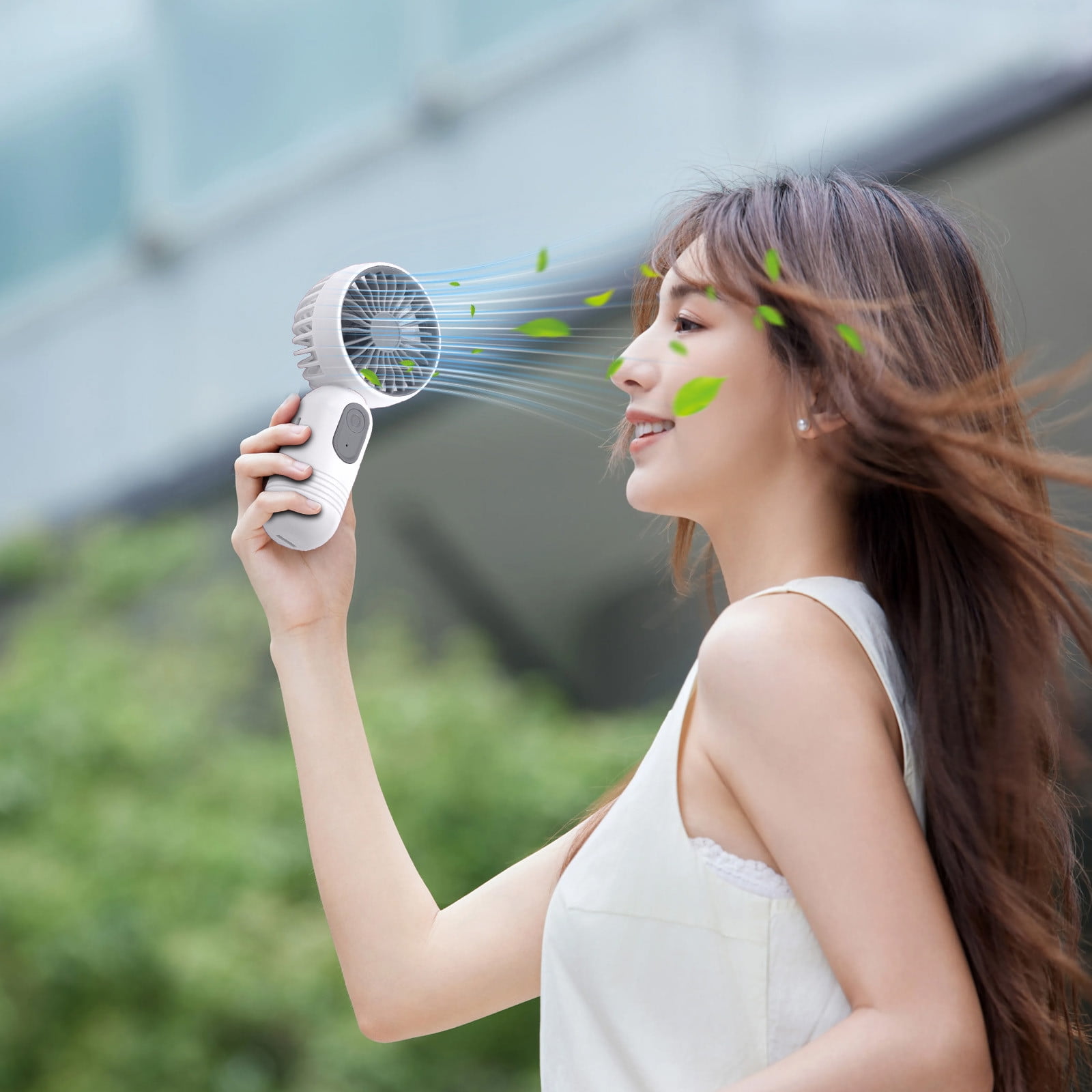 JMKQLZ Portable Handheld Mini Fans, USB Rechargeable Personal Fan for ...