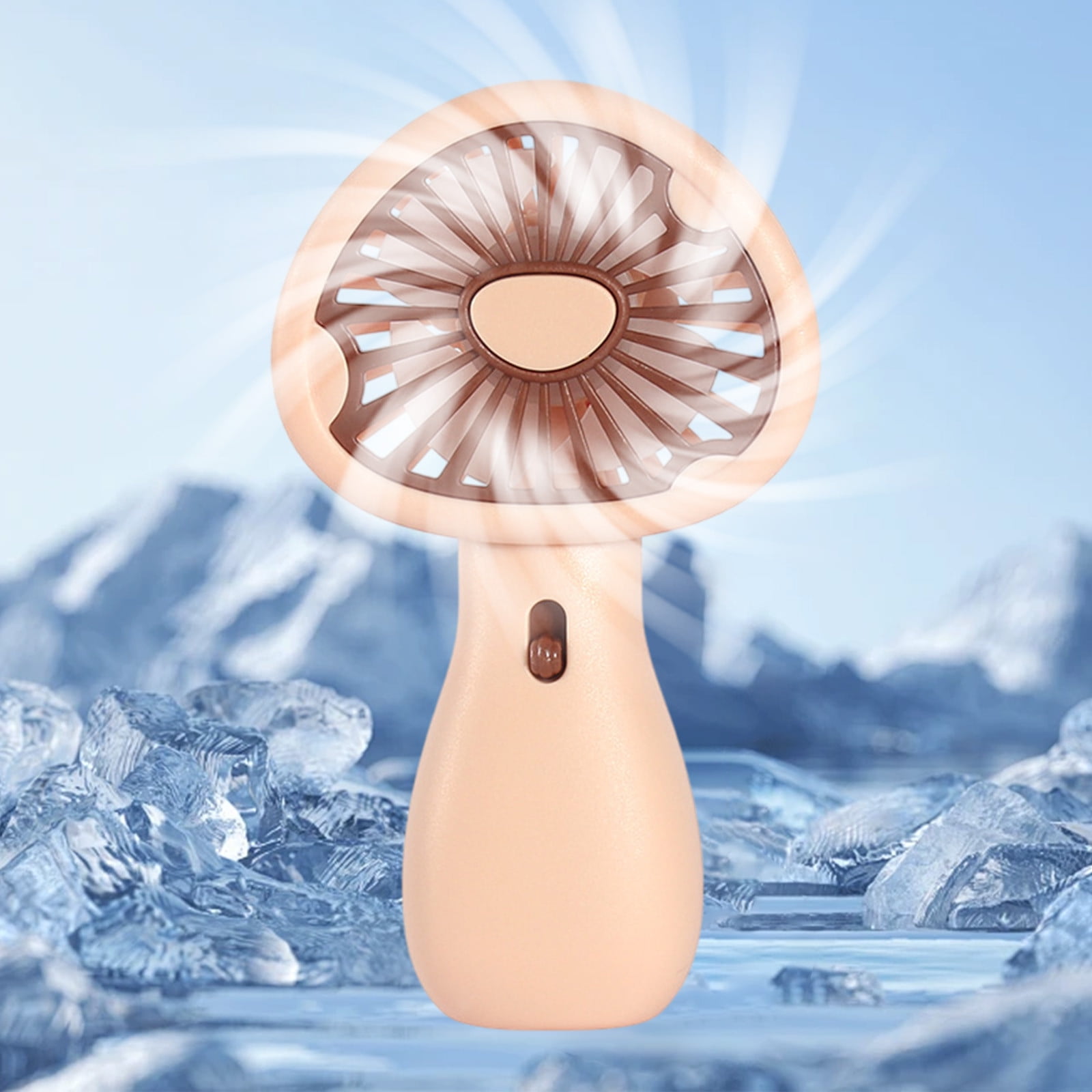 JMKQLZ Portable Silent Cute Small Fan Outdoor Portable Fans Mushroom ...