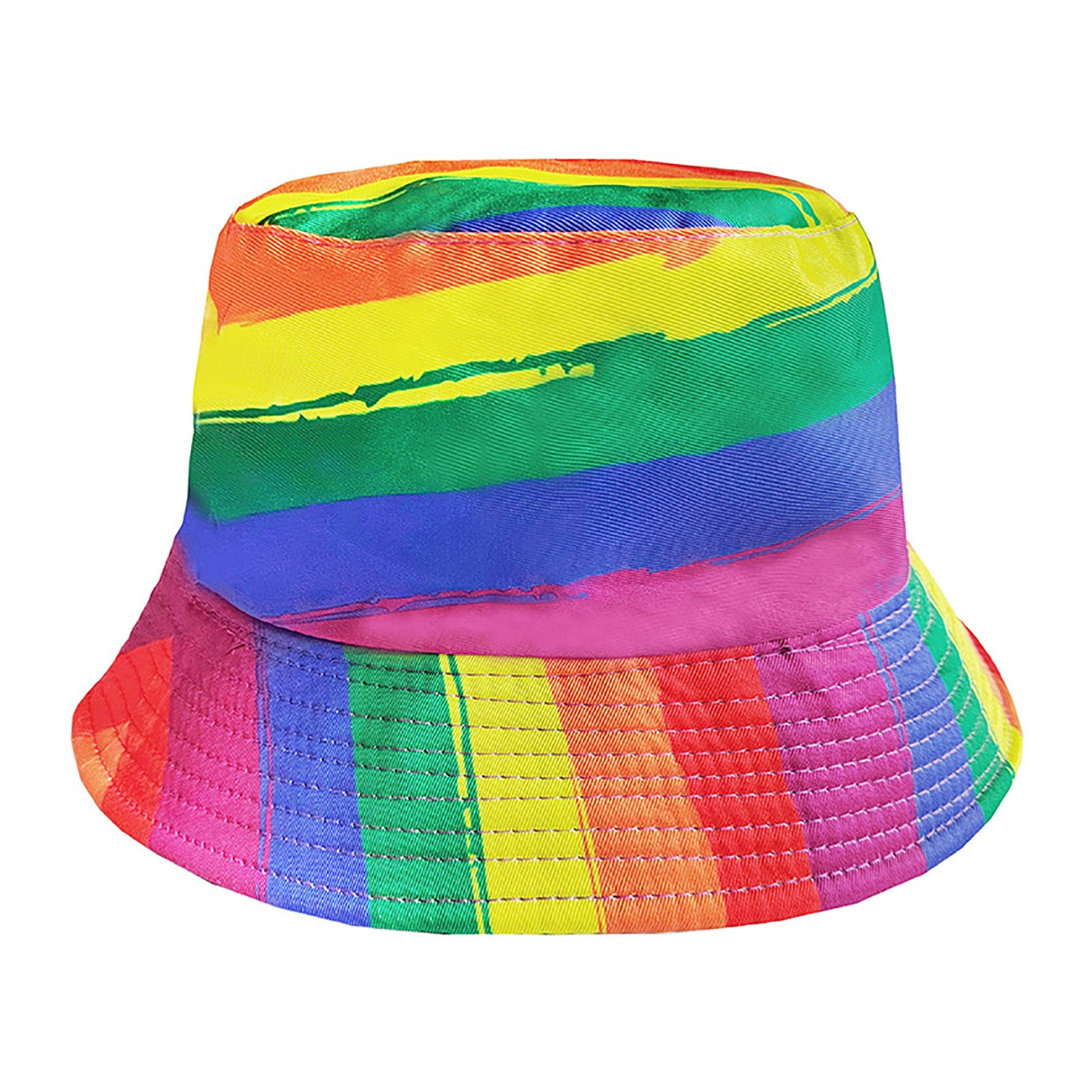JMKQLZ Rainbow Bucket Hat Beach Fisherman Hats for Women and Men ...