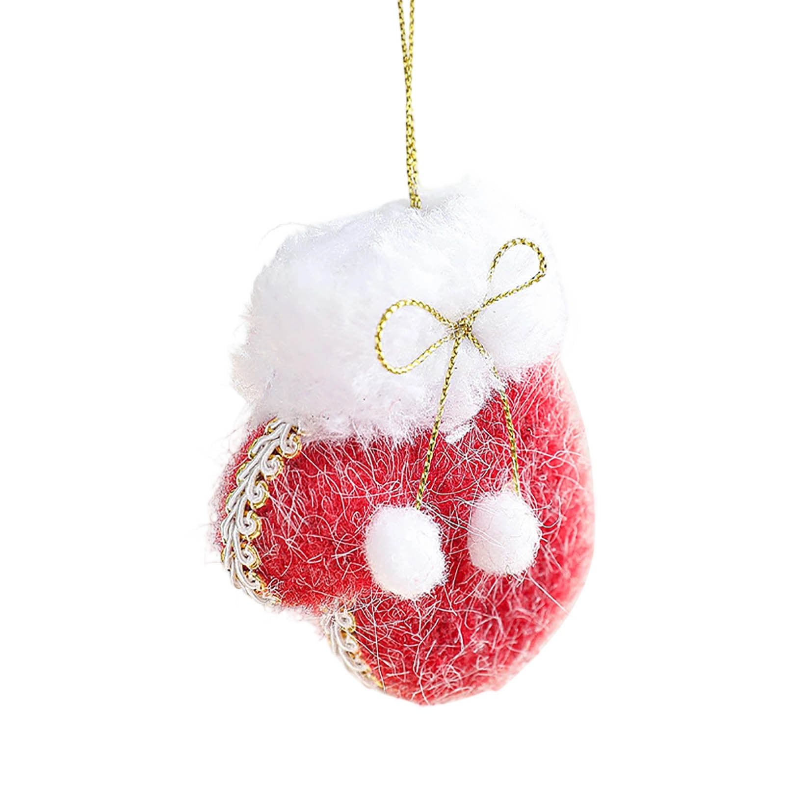 JMKQLZ Realistic Christmas Felt Boot and Glove Tree Ornaments, Soft ...