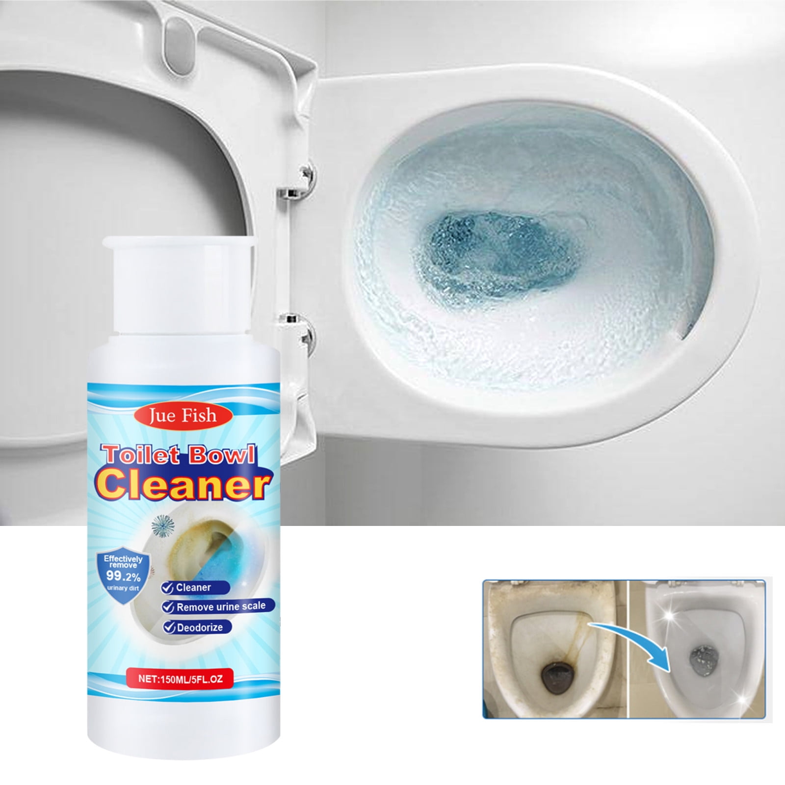 JMKQLZ Toilet Cleaner, Foam Toilet Cleaning Powder Splash Cleaner ...