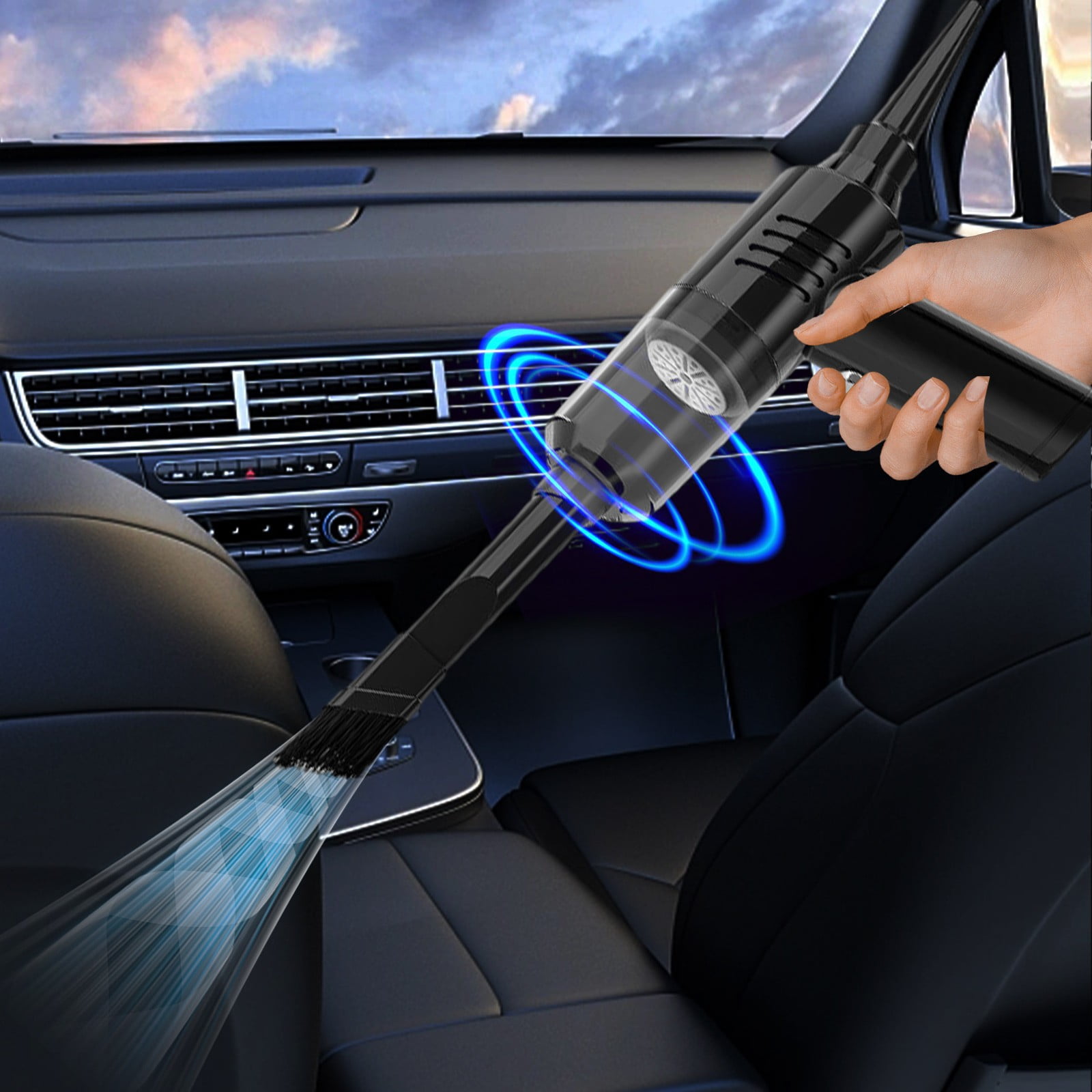 JMKQLZ Vacuum Cleaner, High Power Handheld Car Vacuum Cordless Portable ...