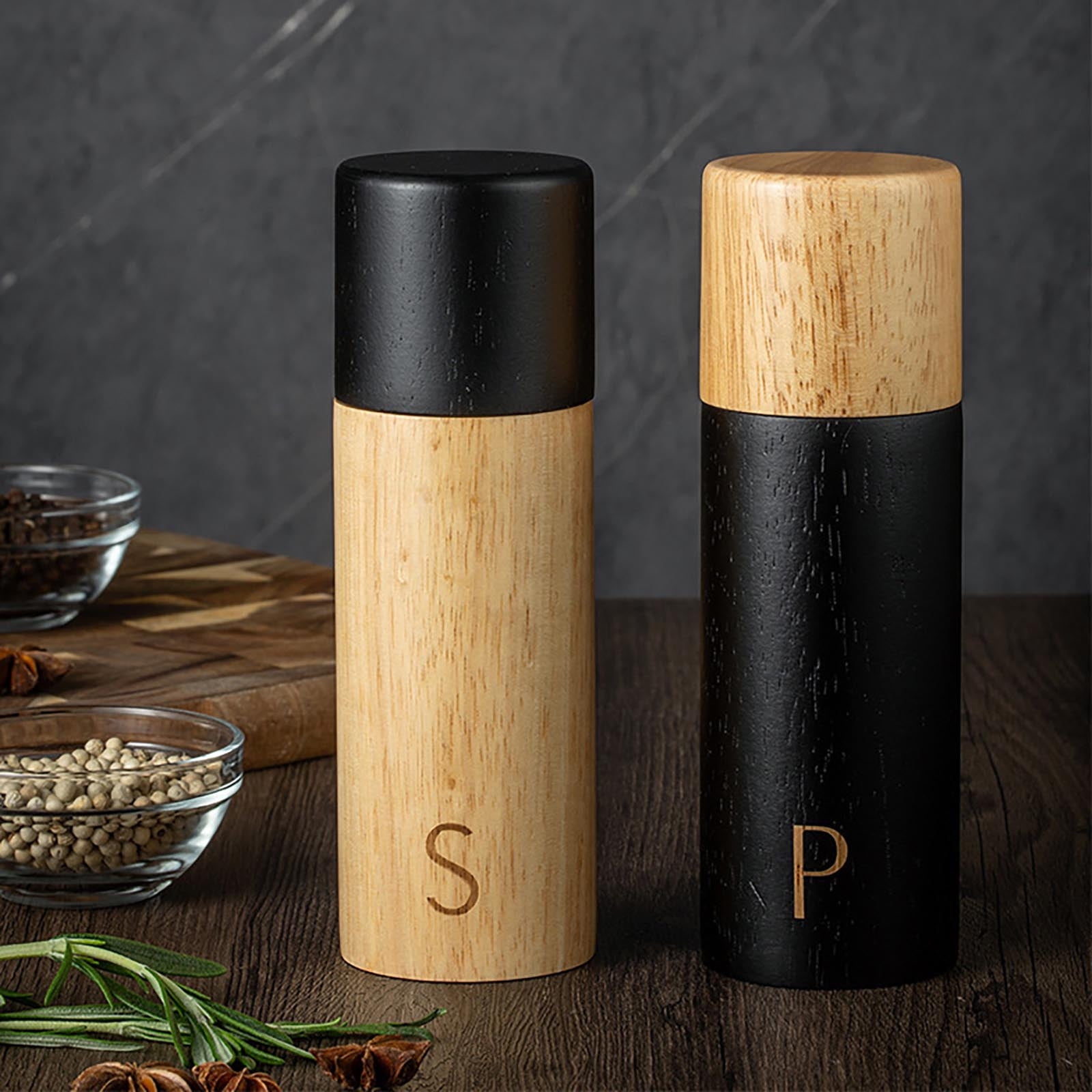 JMKQLZ Wooden Pepper Grinder - Premium Kitchen Household Seasoning ...