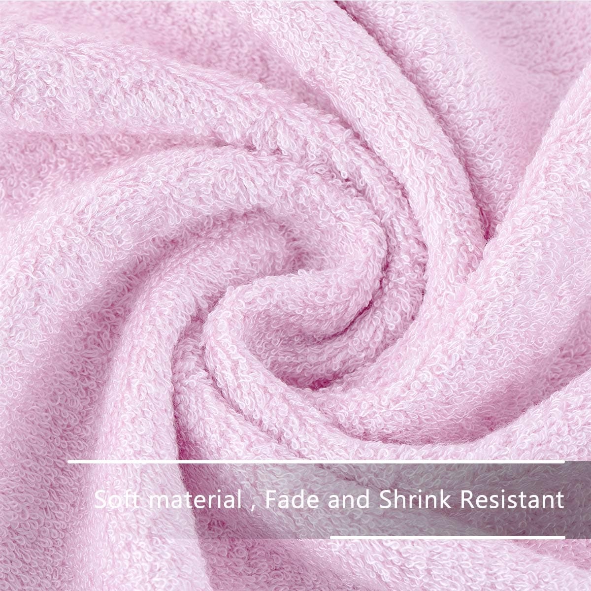 Luxury Pink Cotton & Bamboo Bath Towel Set, 2 Piece (27"x54") - Walmart.com