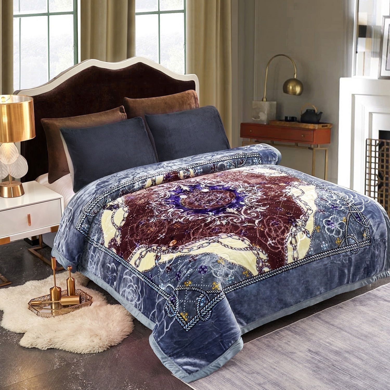 "JML King Size Heavy Fleece Plush Blanket, 2 Ply Korean Style, Soft ...