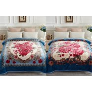 JML King Size Soft Warm Fleece Bed Blanket Reversible Thick Mink ...