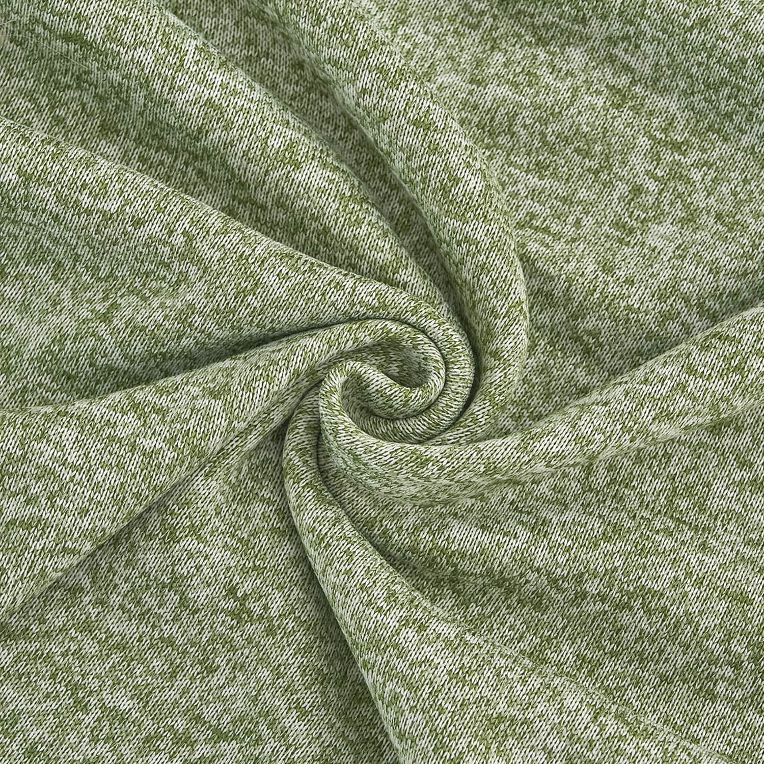 JML 3 Piece Heather Jersey Blanket Knit Blanket Green Queen - Walmart.com