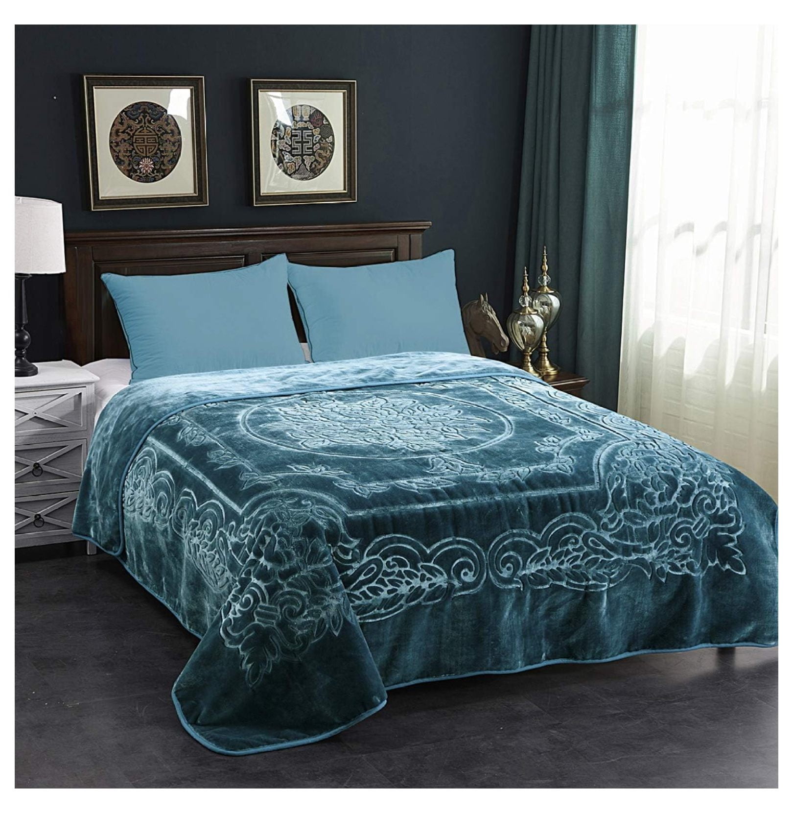 JML Fleece Blanket King Size, Heavy Korean Mink Blanket 85 X 95 Inches ...