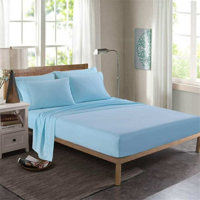 "JML 6-Piece Full Size Bed Sheet Set, Extra Soft Brushed Microfiber ...