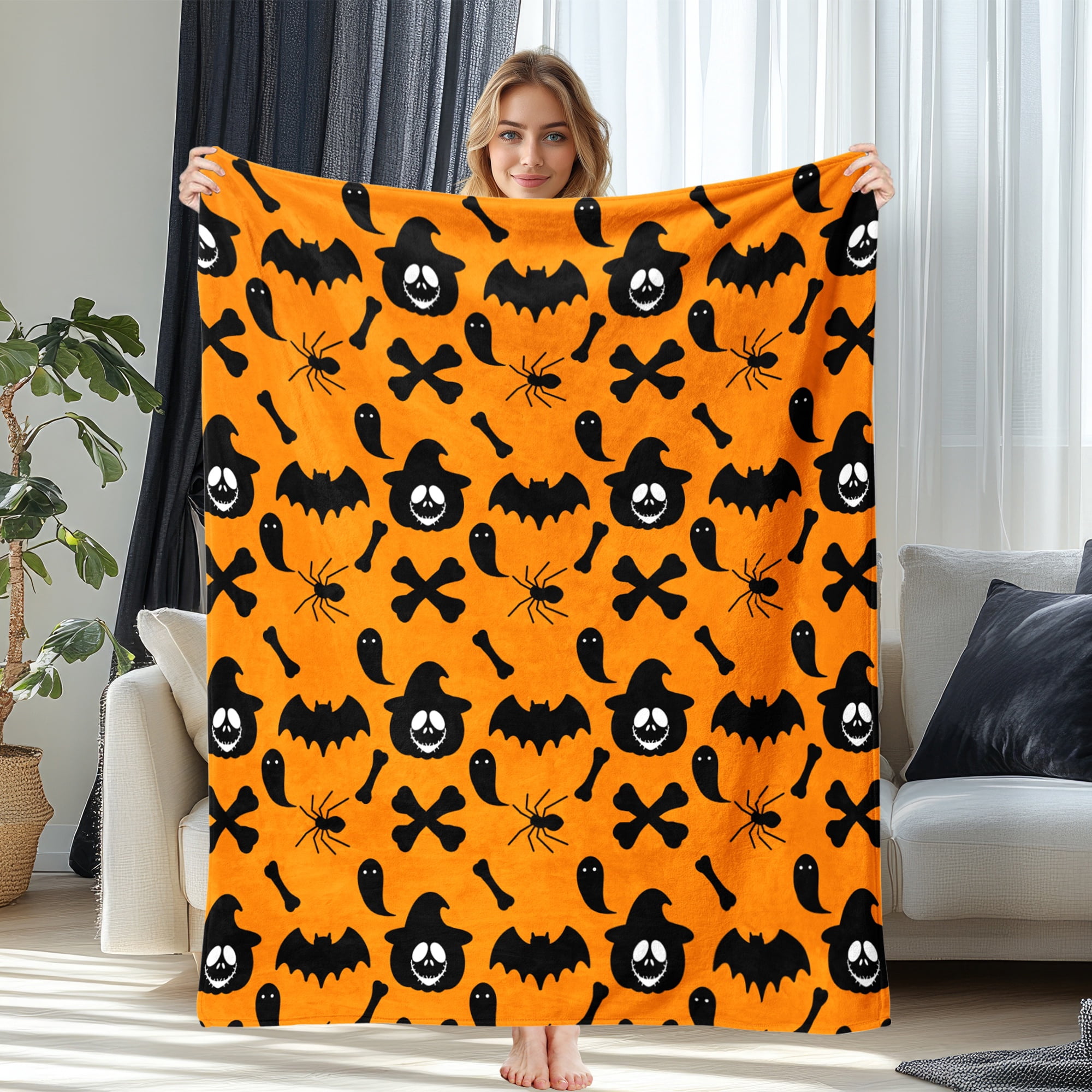 JML Halloween Themed All Season Throw Blanket for Adults - Soft and ...