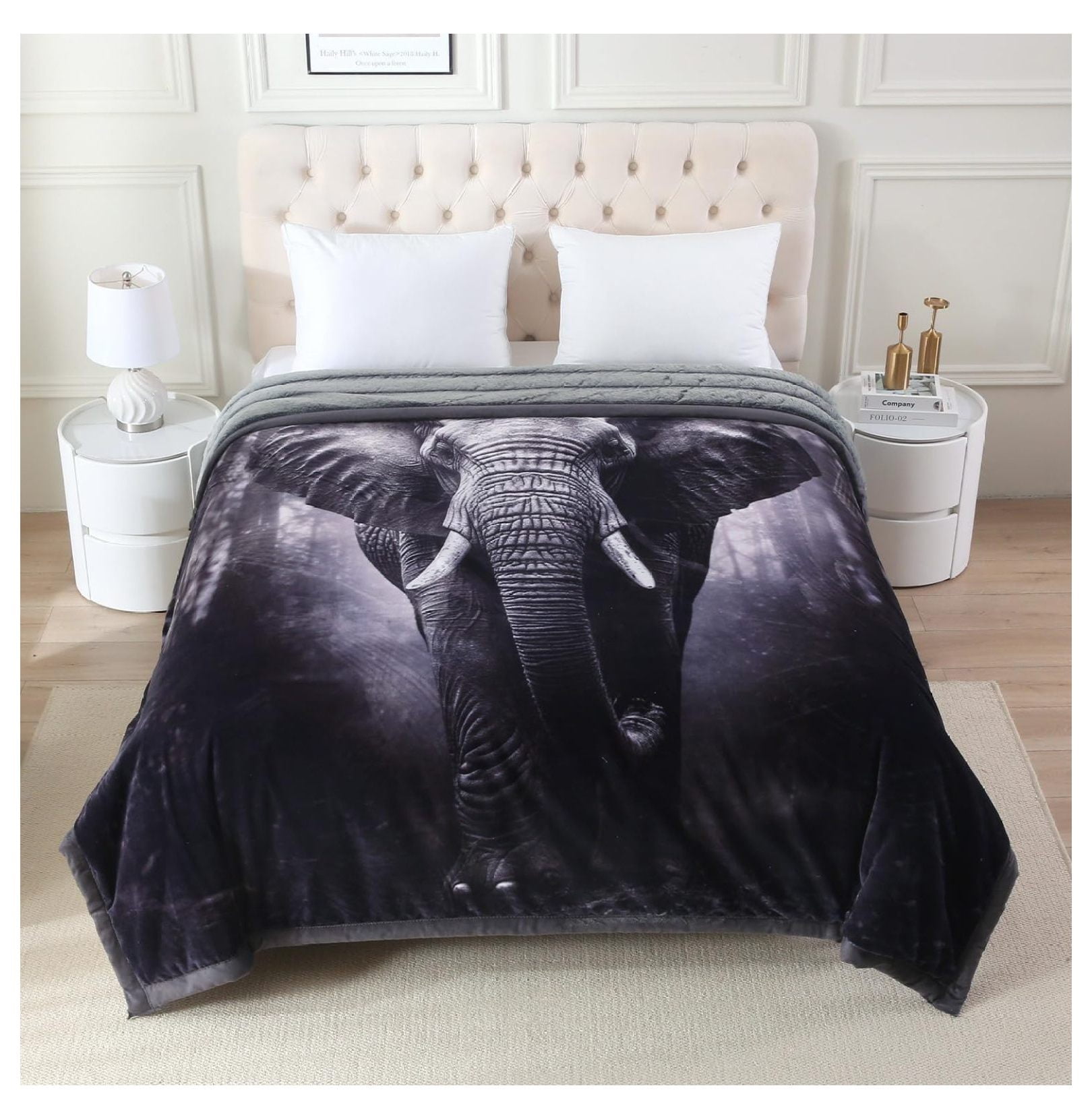 JML Heavy Korean Mink Blanket 85x93inch - 8.6LB, Printed Plush for Kids ...