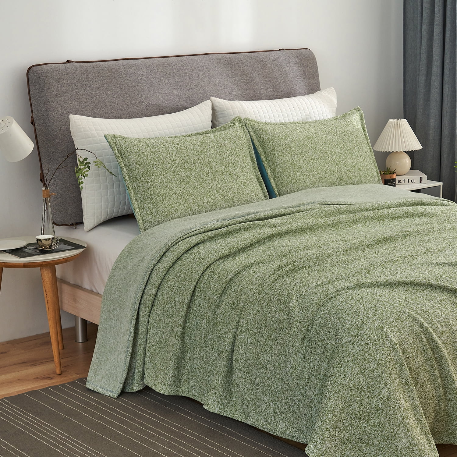 JML Winter Soft Lightweight Microfiber King Size Bed Blanket Set with 2 ...