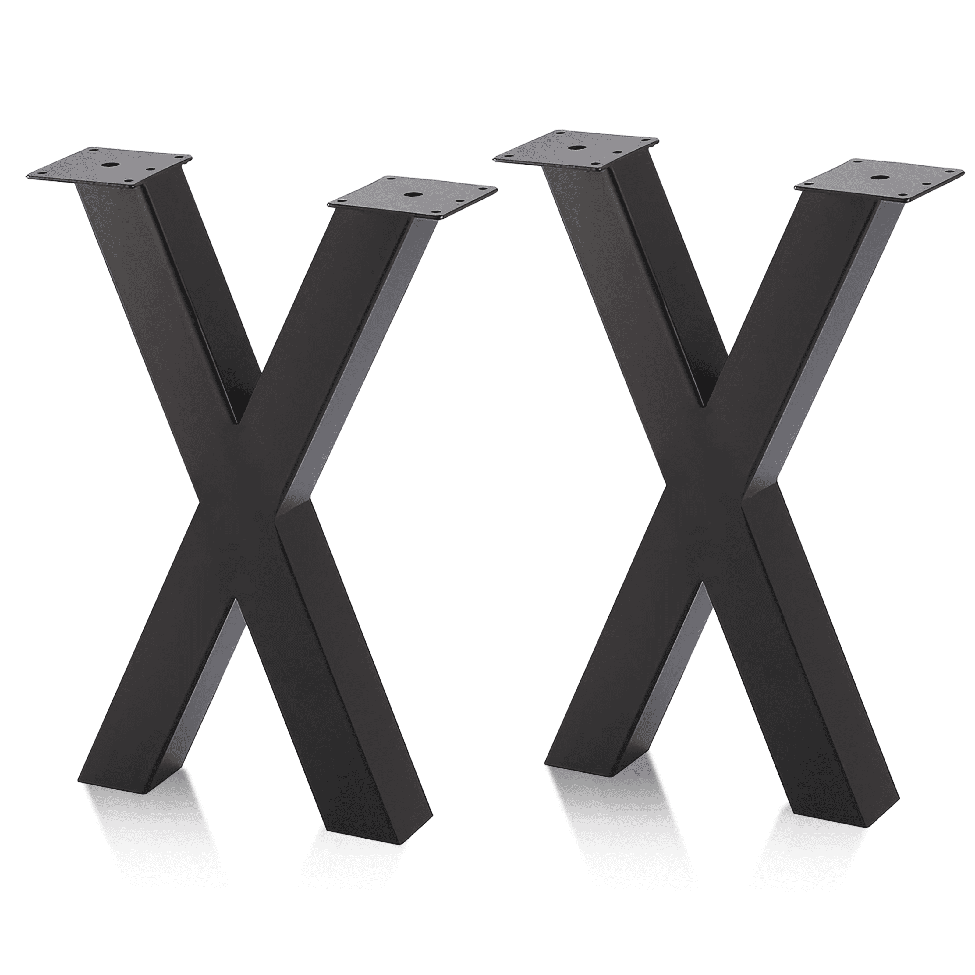 JML Metal Table Lags, 16 x 11 inch Desk Legs, Set of 2, X shape ...