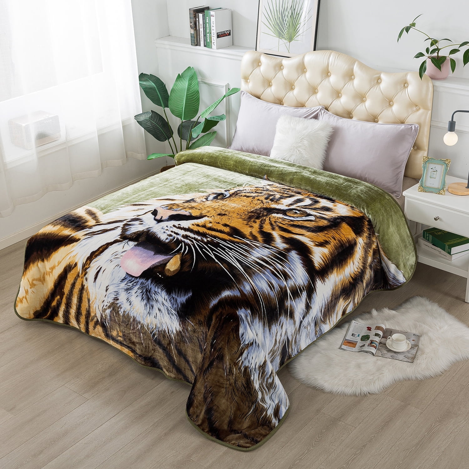 Free Shipping! JML Queen Size Fleece Blanket, 1 Ply Lightweight Korean ...