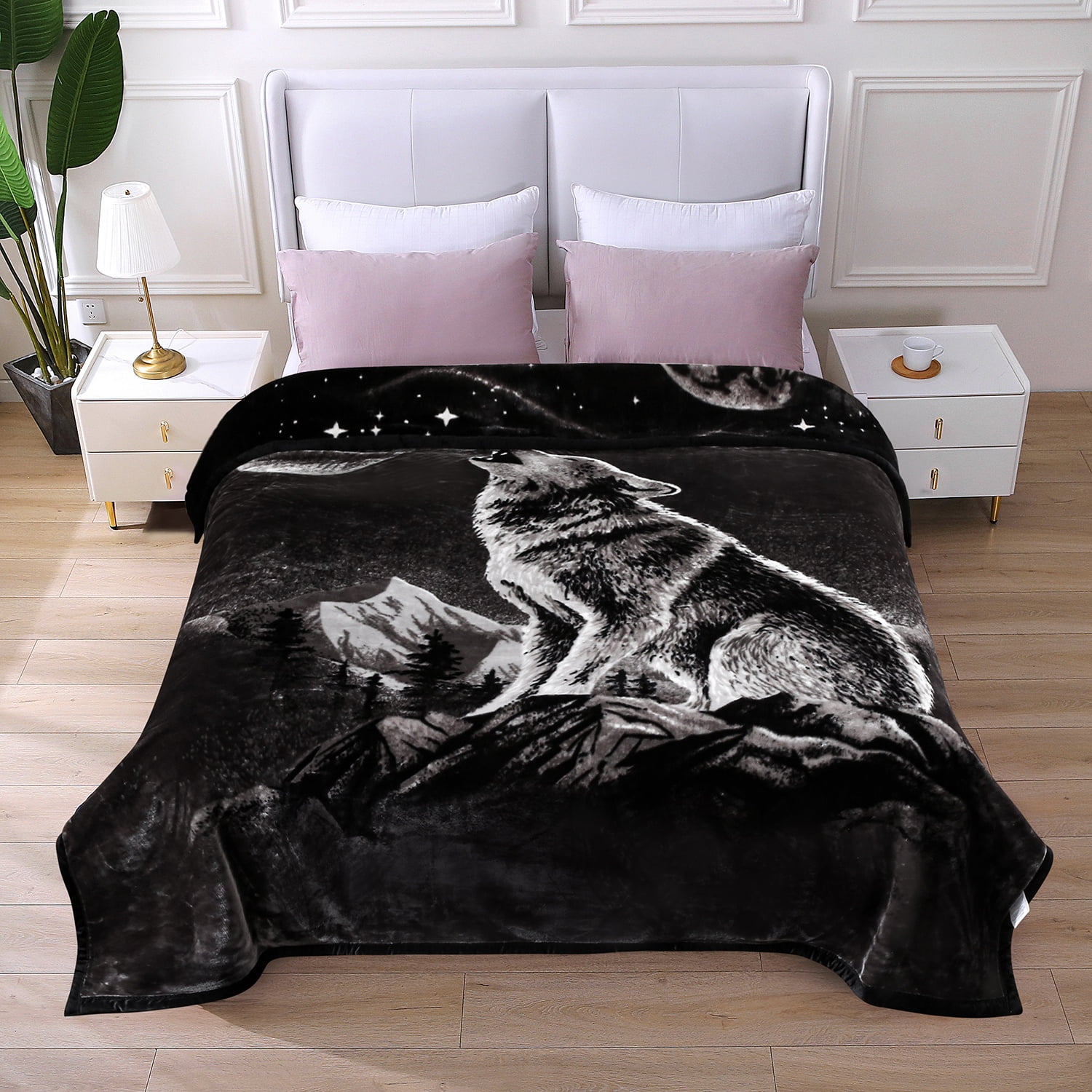 JML Queen Size Soft Warm Fleece Bed Blanket Reversible Thick Mink ...