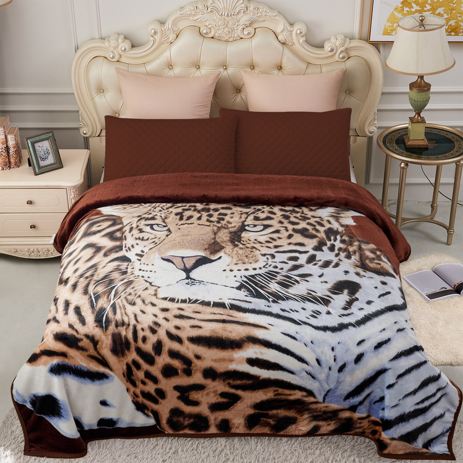 JML Queen Size Soft Warm Fleece Bed Blanket Reversible Thick Mink ...