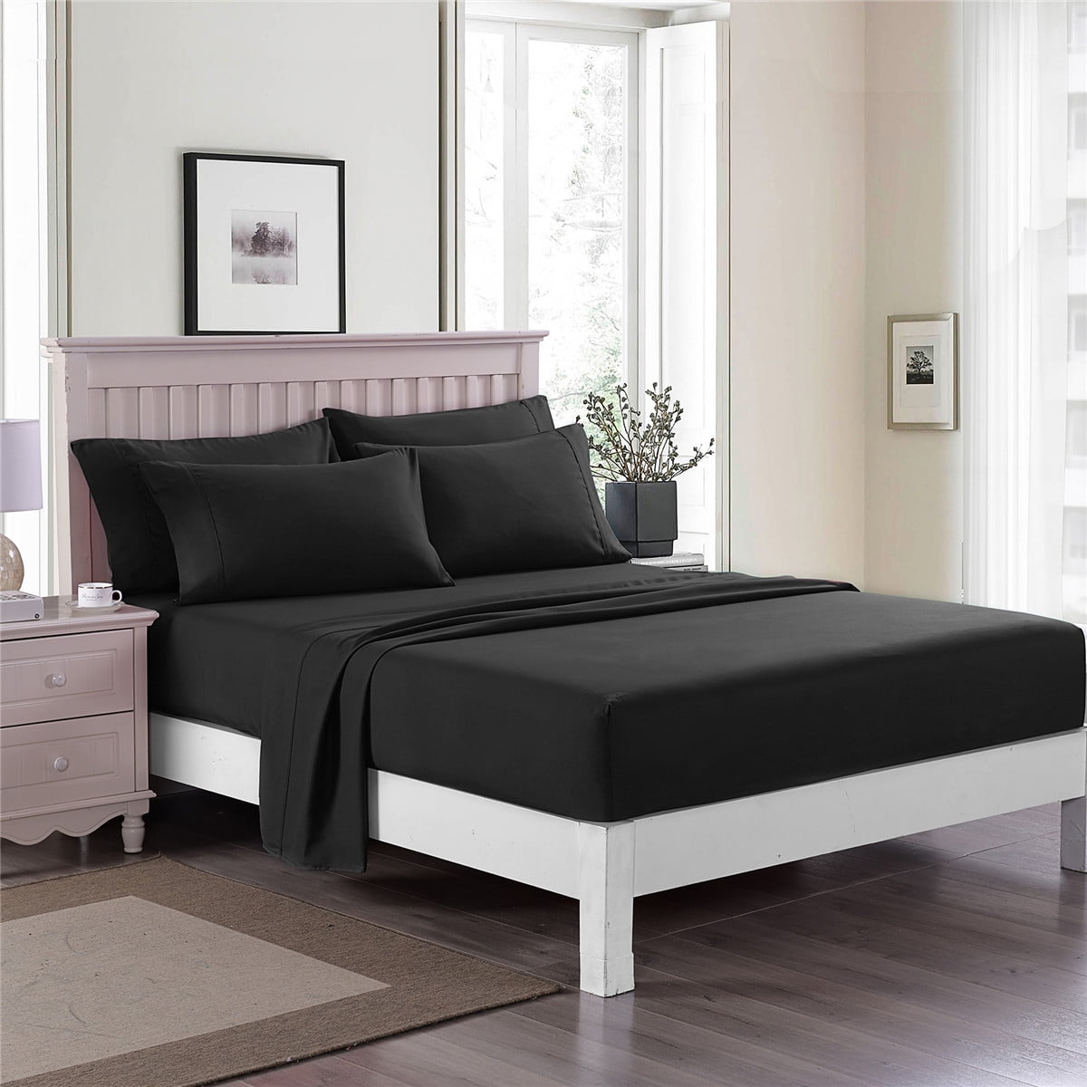 JML Twin Sheet Set - 4 Piece Bed Sheets for Twin Size Bed, Extra Soft ...