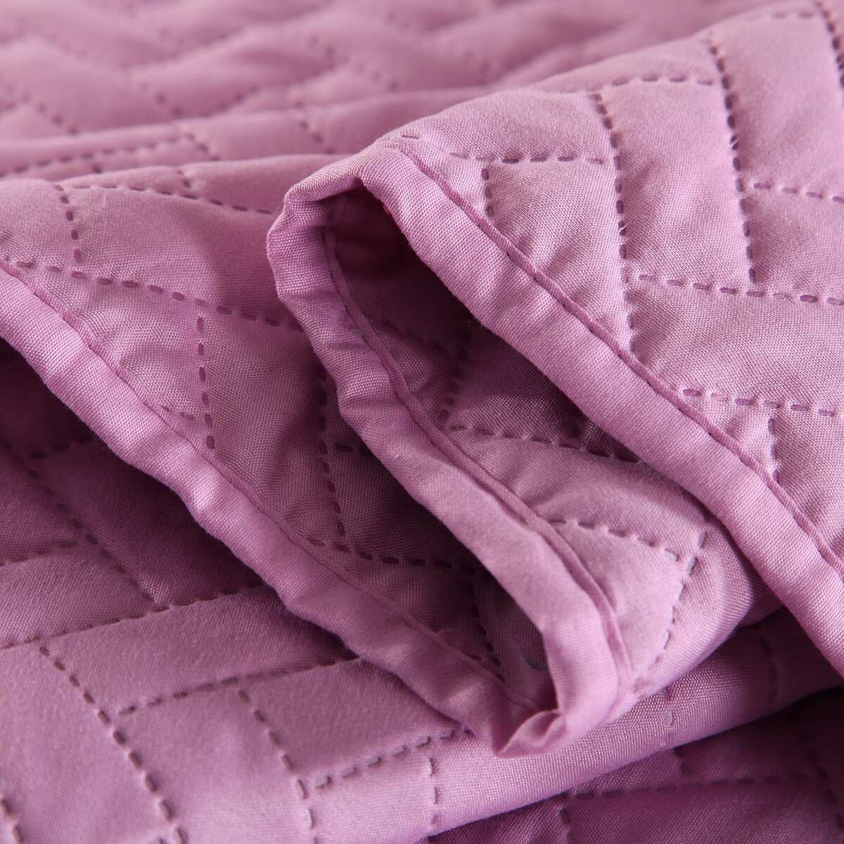 JML Ultrasonic Reversible 3-Piece Quilt Set with Pillow Shams Pink ...