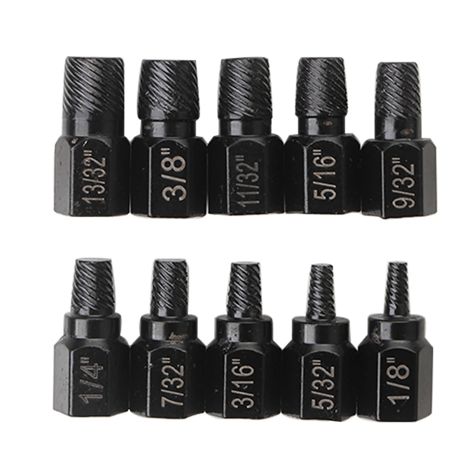 JMLIANG 10 Pcs Screw Bolt Extractor Kit for Easy Broken Screw Removal ...