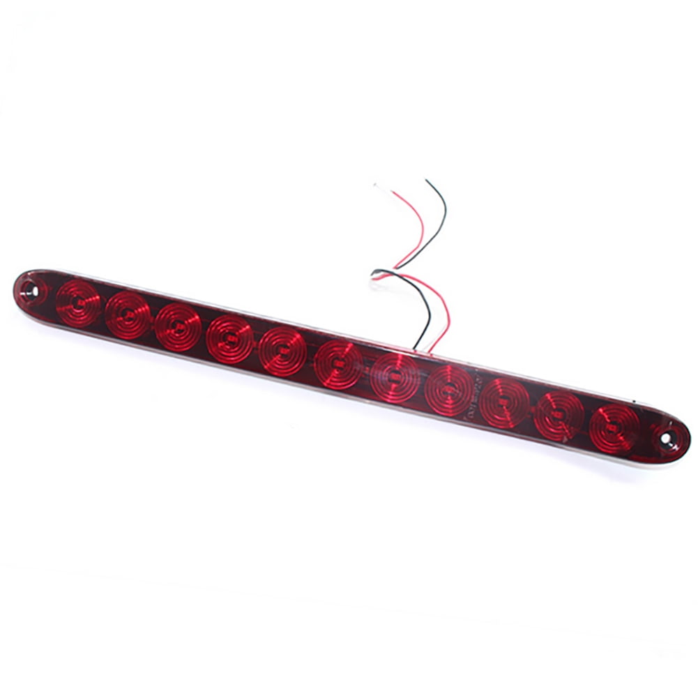 JMLIANG 15" Red Hood Red LED Light Bar for Clearance & Side Marker ...