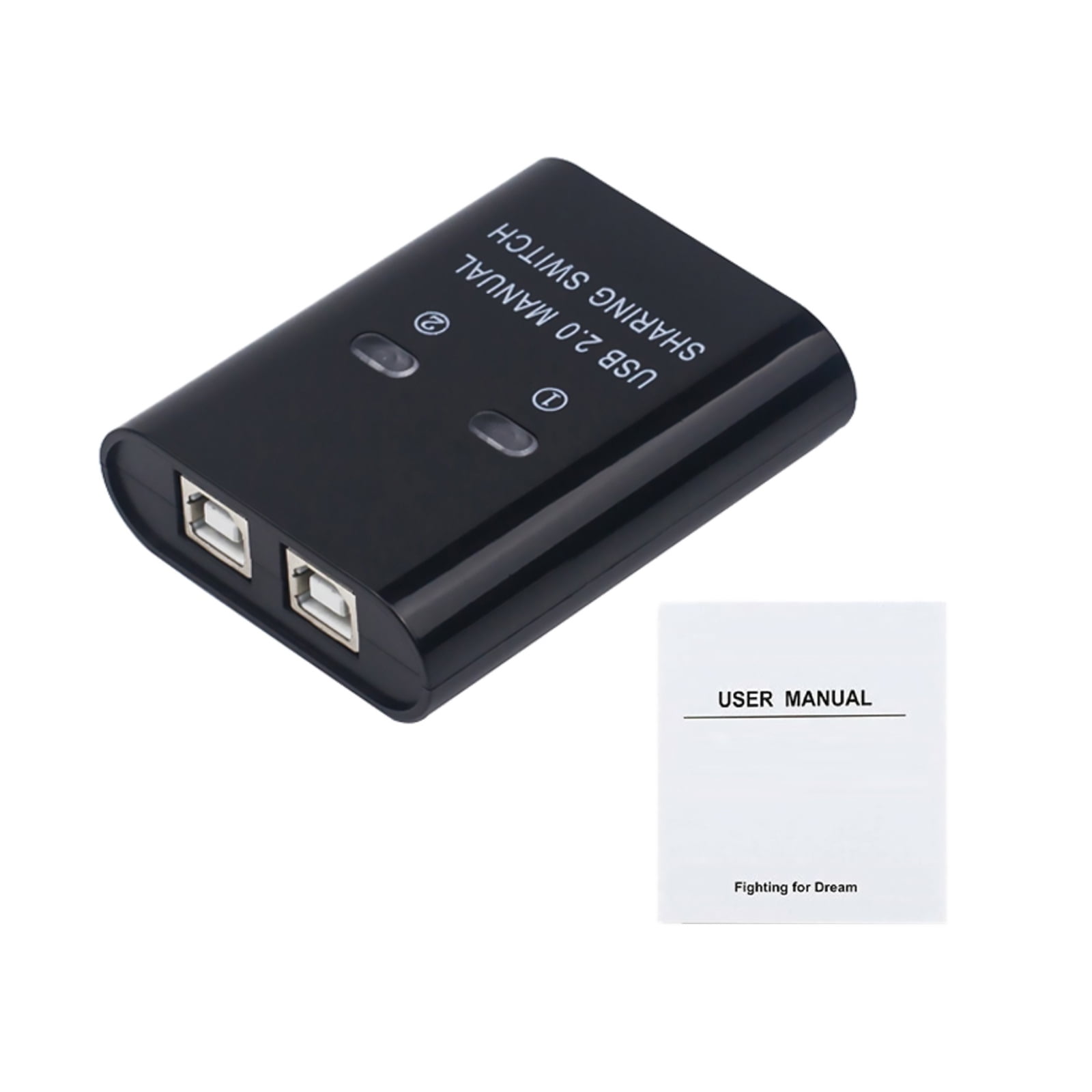 JMLIANG 2 Port USB 2.0 Manual Switch Hub Printer Scanner Sharing ...