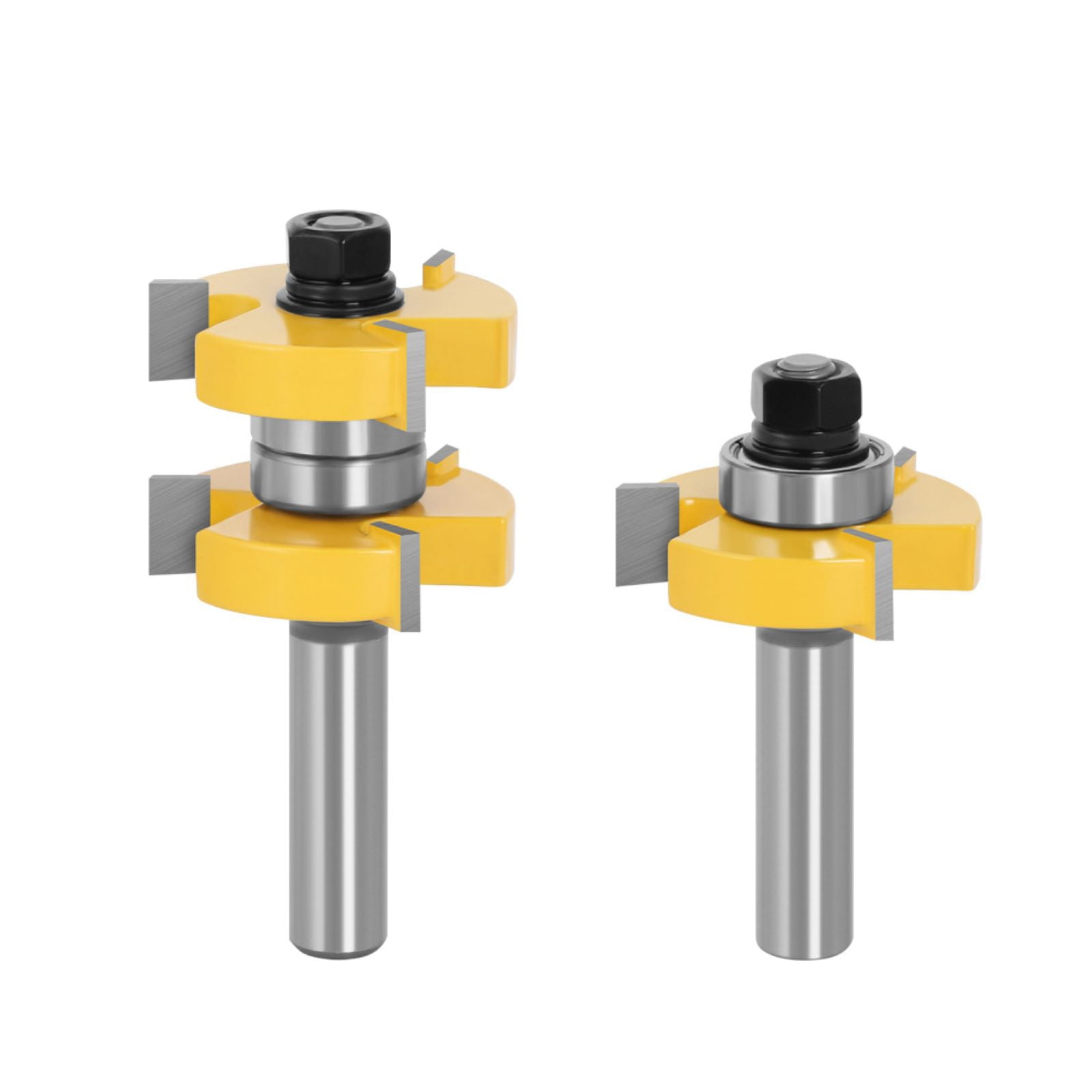 JMLIANG 2pc Adjustable Tongue Groove Cutter Set For Wood Joints Drawers ...