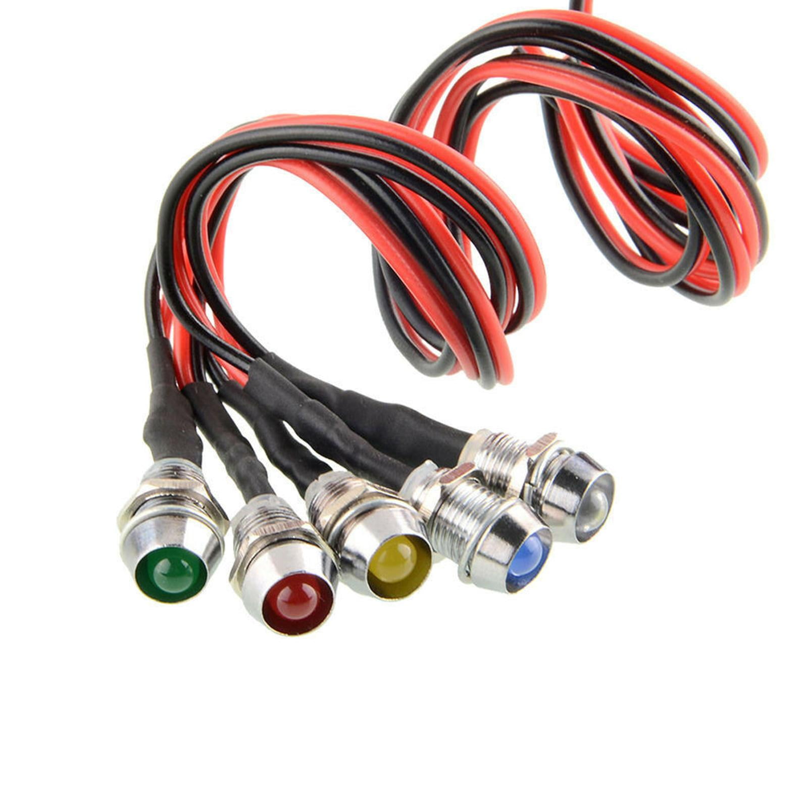 JMLIANG 5Pcs Multi-Color Car LED Indicator Lights for Vehicle Warning ...