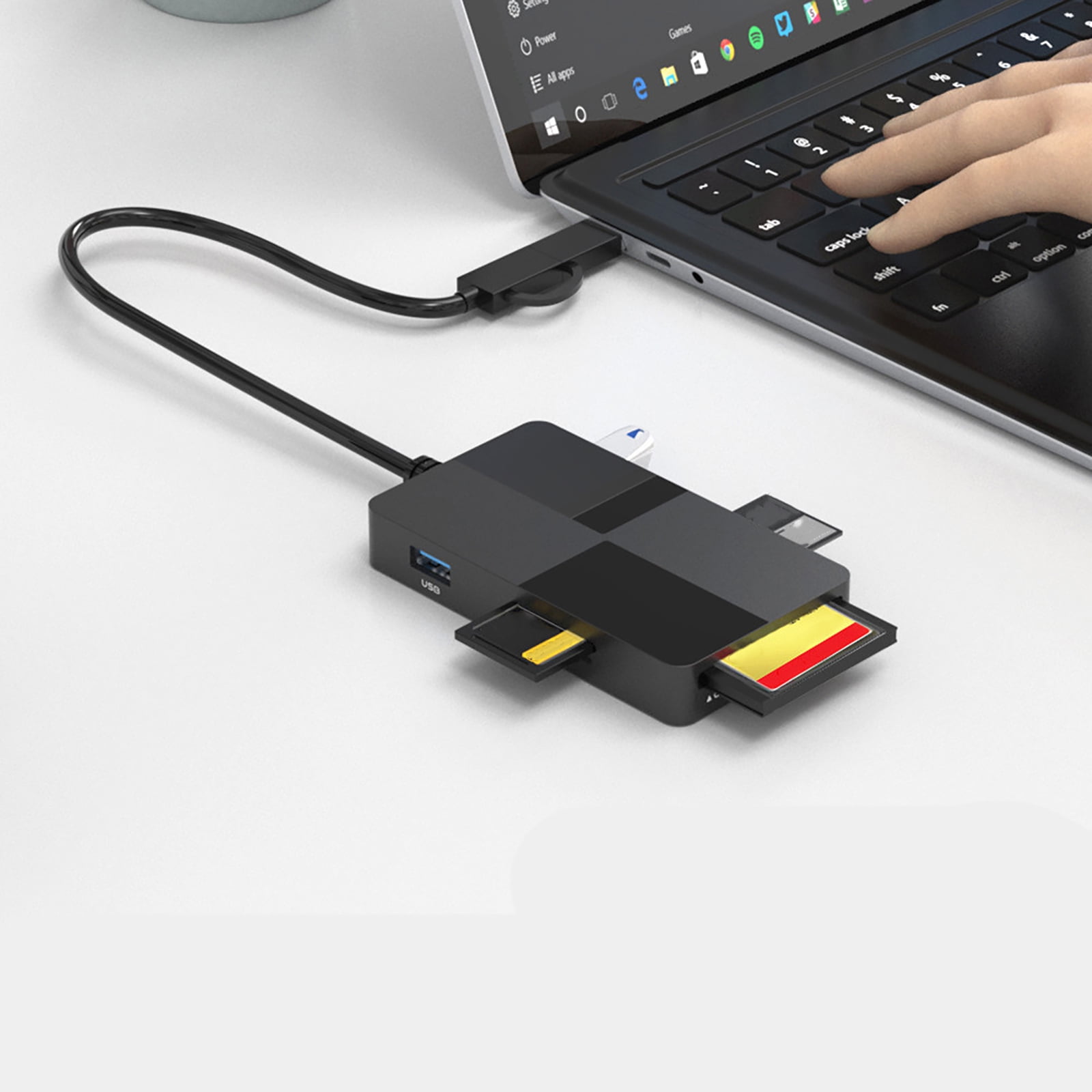 JMLIANG 8-in-1 USB 3.0 Memory Card Reader 512G SD Micro SD CF XD MS ...