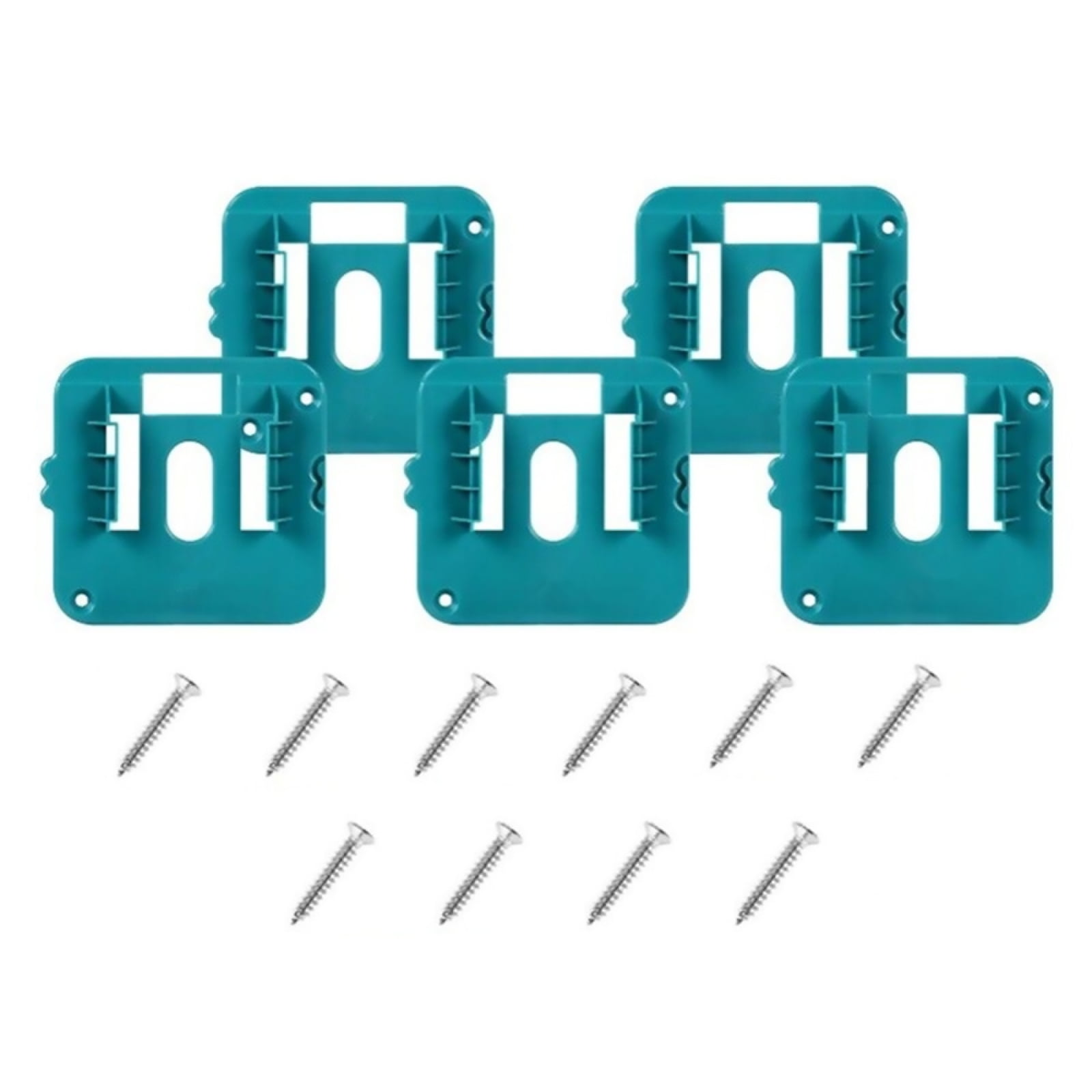 JMLIANG ABS Plastic Battery Mount Holders 5 Pack for 14.4V-18V Series ...