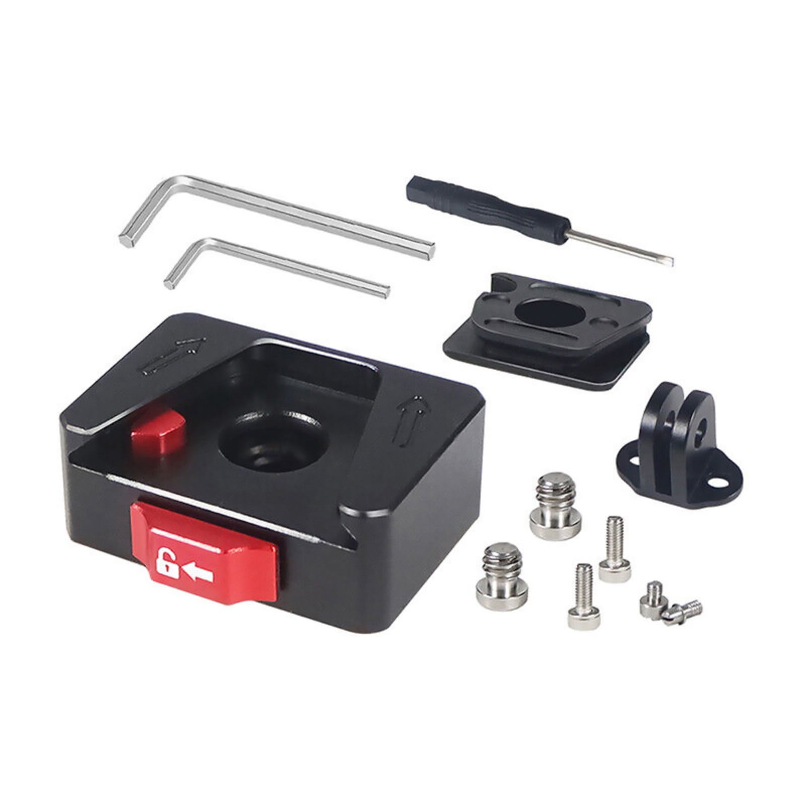 JMLIANG Action Camera Quick Release Mount Dual Slot 1/4 Turn for SLR ...