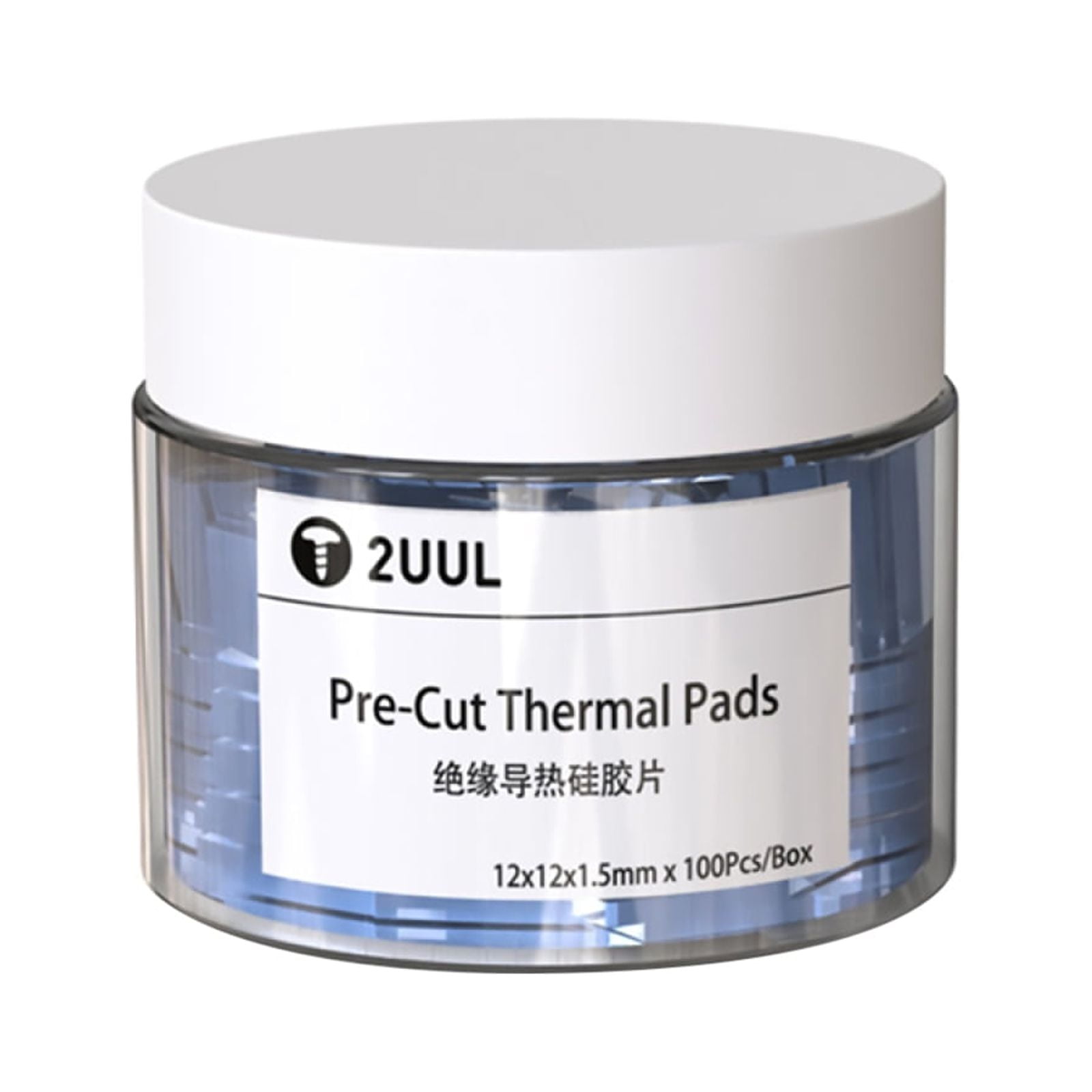 JMLIANG CPU GPU LED Heatsink Cooling Pads 100 Pack 12x12x1.5mm Silicone ...