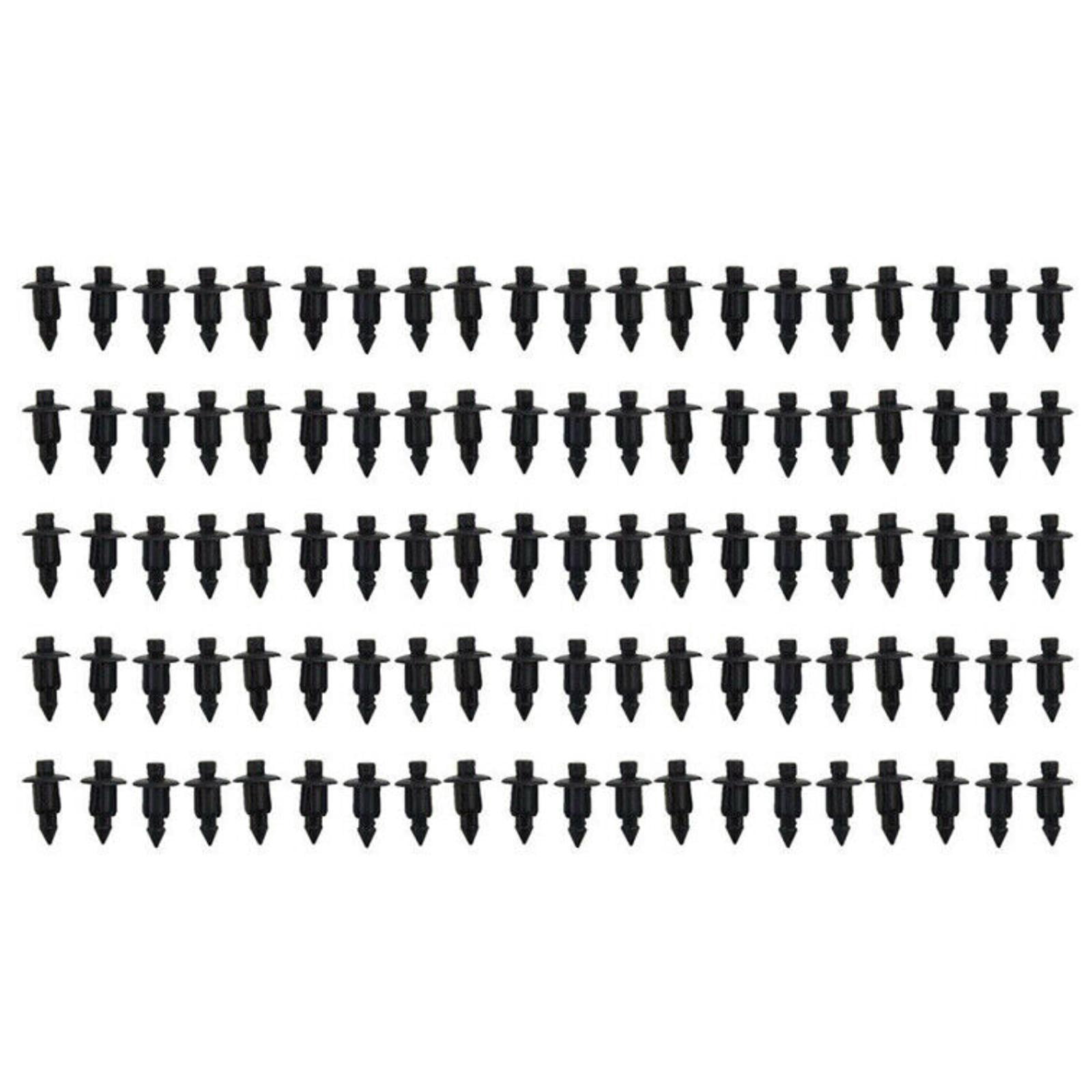JMLIANG Car Bumper Fender Plastic Rivets 100PCS 6mm Hole Fasteners for ...