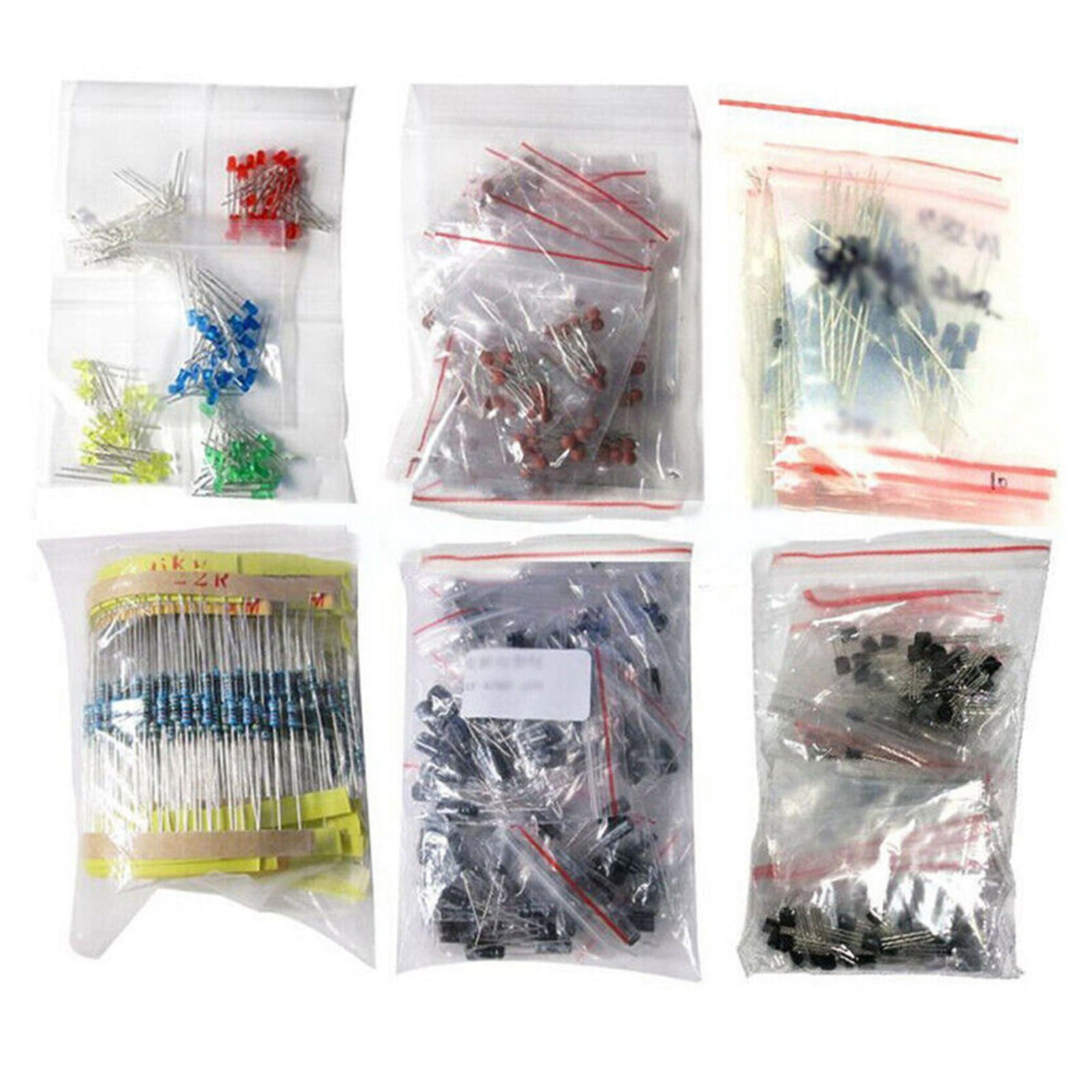 JMLIANG Comprehensive Electronic Components Kit 1490PCS Resistors ...