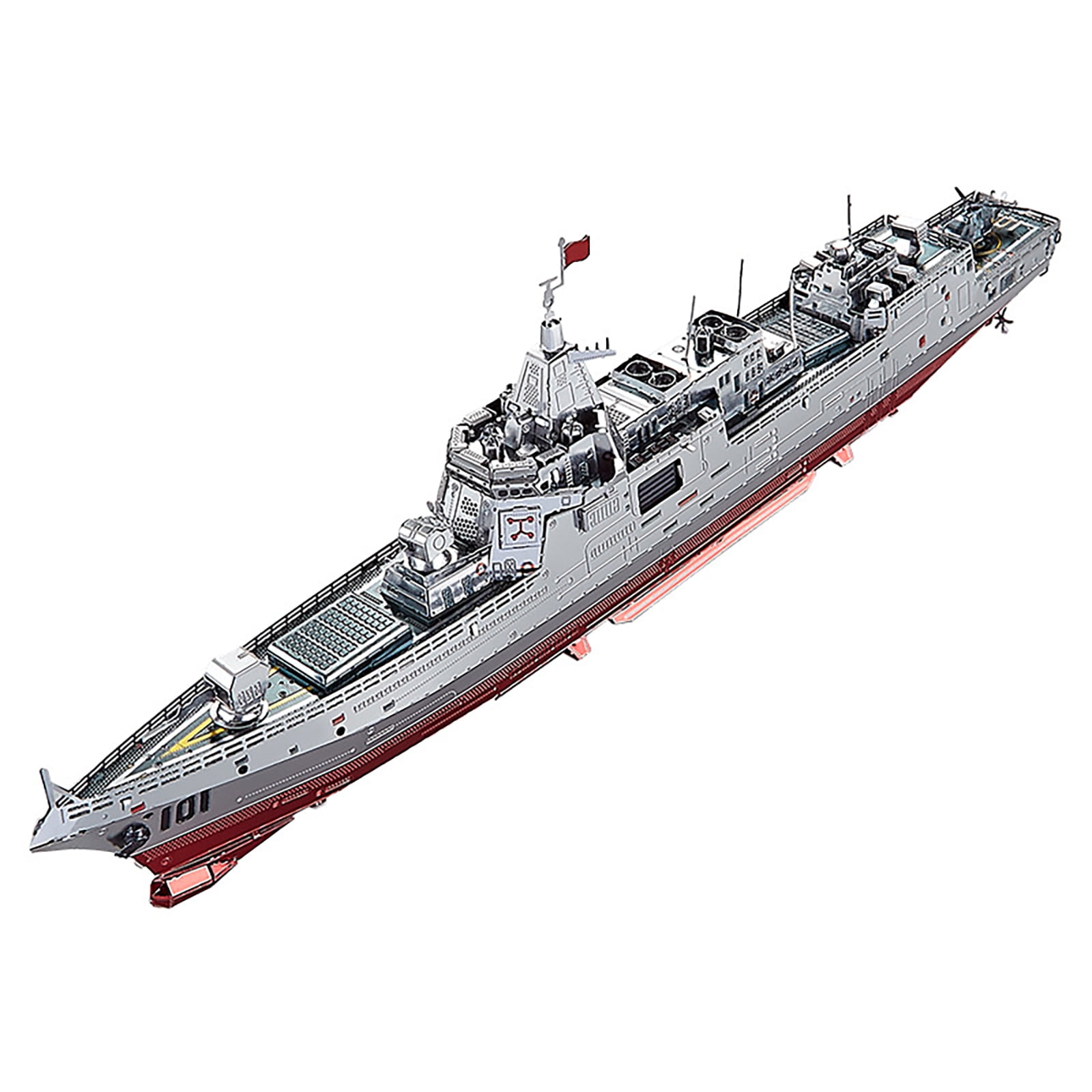 JMLIANG DIY Military Ship Model Kit Metal 055 Destroyer Unassembled ...