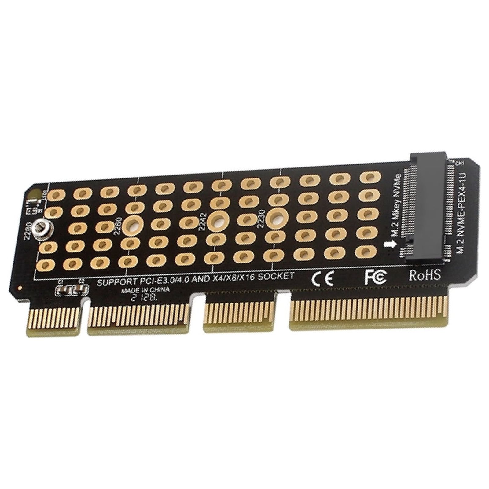 JMLIANG M2 NVMe to PCIe 4.0 SSD Adapter Supports Various Sizes & PCIe ...