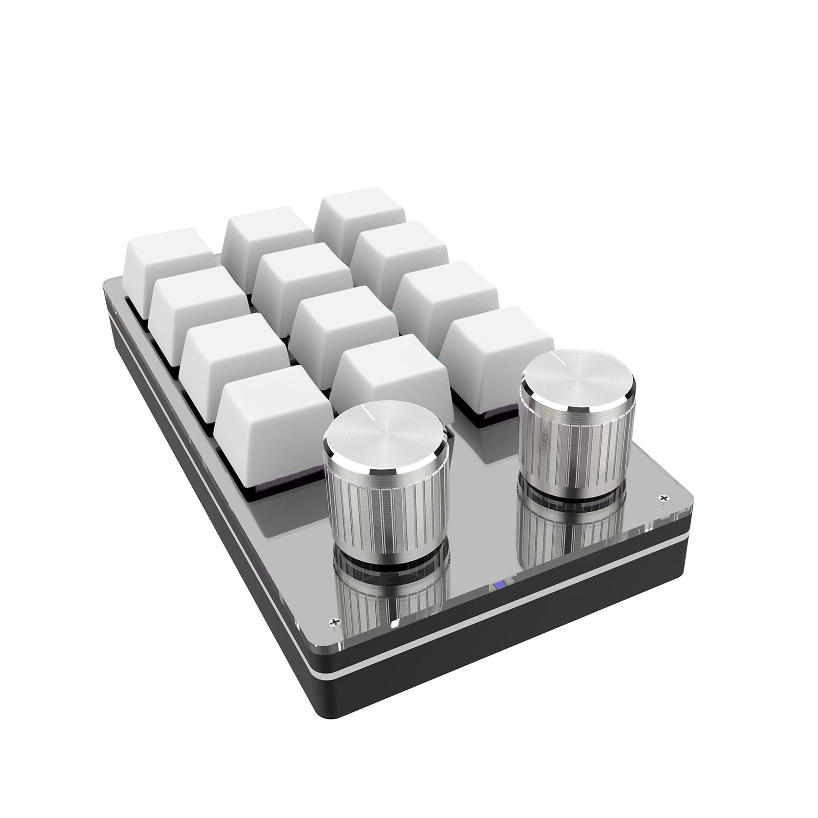 JMLIANG Mini Keyboard with 12 Programmable Keys & 2 Knobs for Office ...